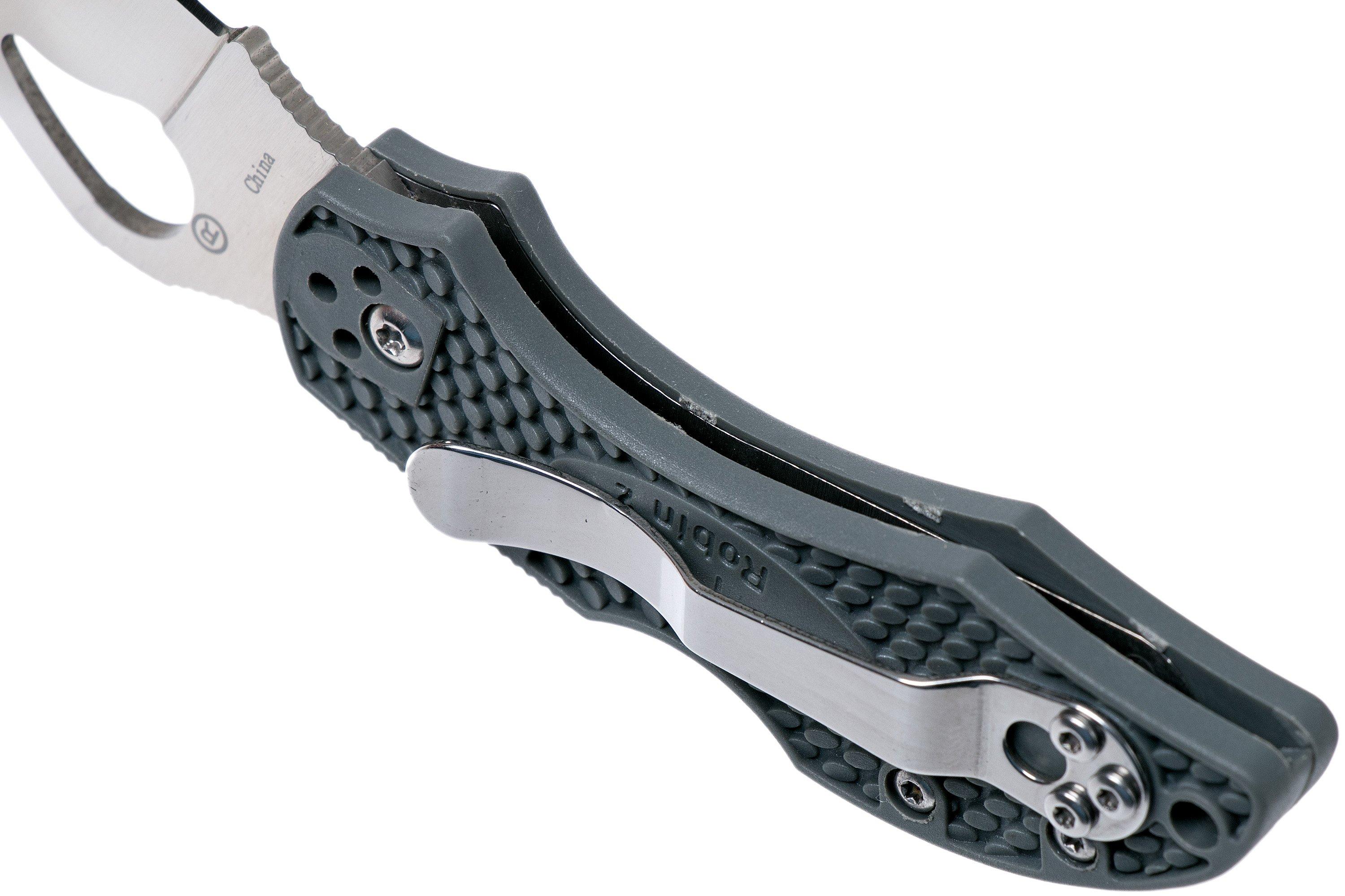 Spyderco Byrd Robin 2 Grey BY10PGY2 pocket knife | Advantageously ...