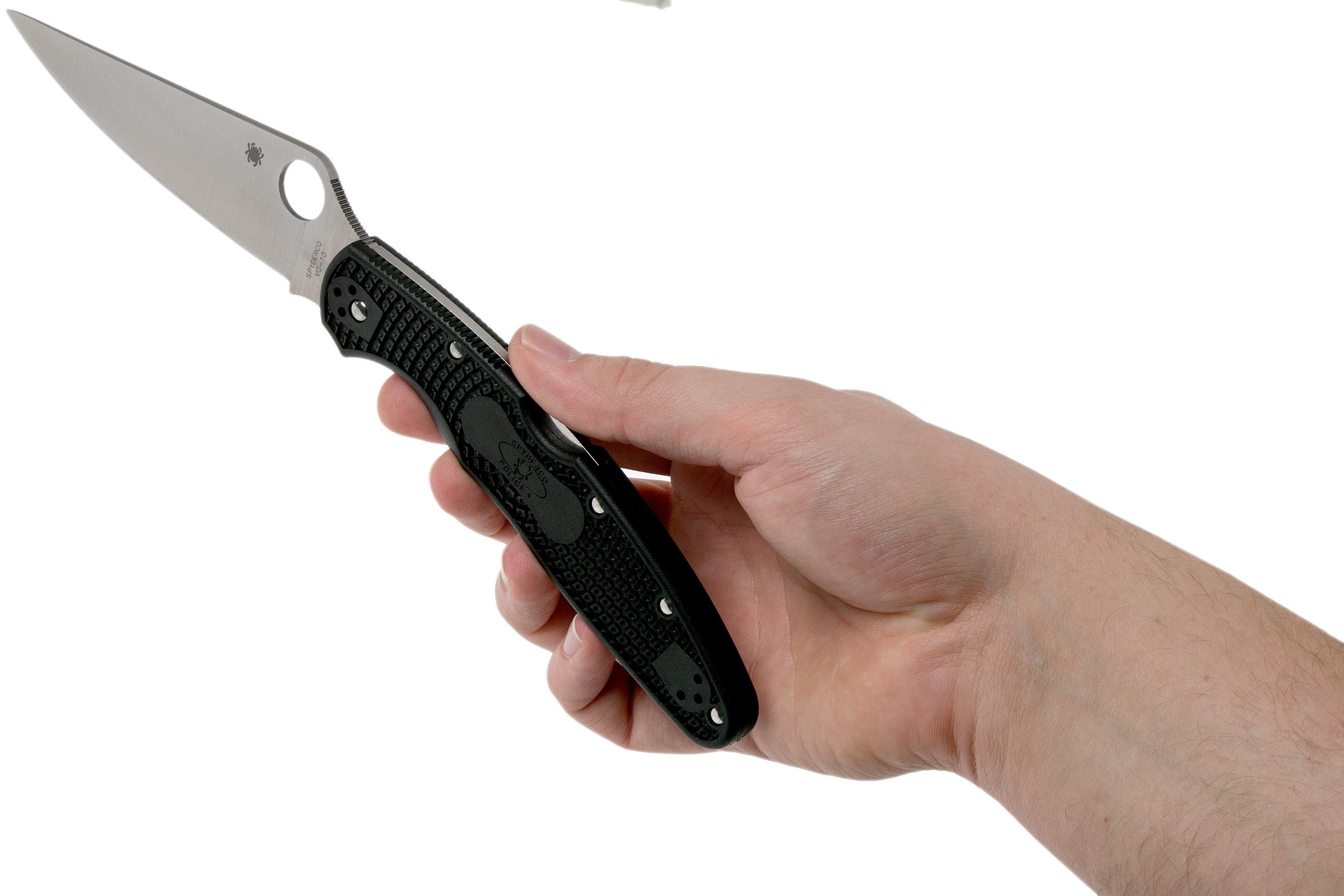 Spyderco Police 4 Light-weight C07PBK4 pocket knife | Advantageously ...