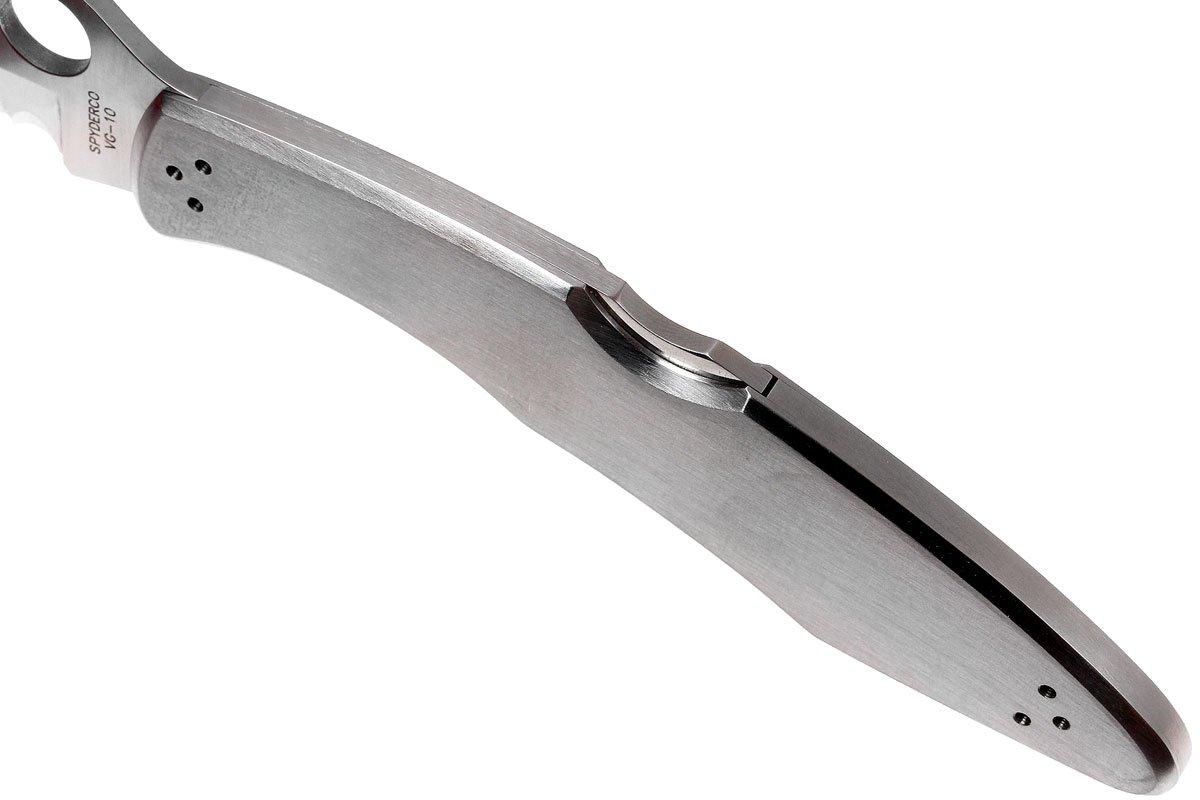 Spyderco C07 Police partly serrated, stainless | Advantageously ...