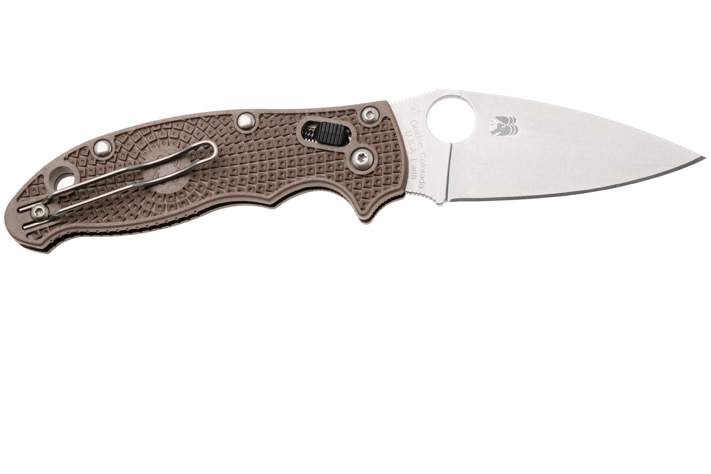 Spyderco Manix 2 Lightweight CPM 15V C101PBN15V Brown FRN, Sprint Run ...