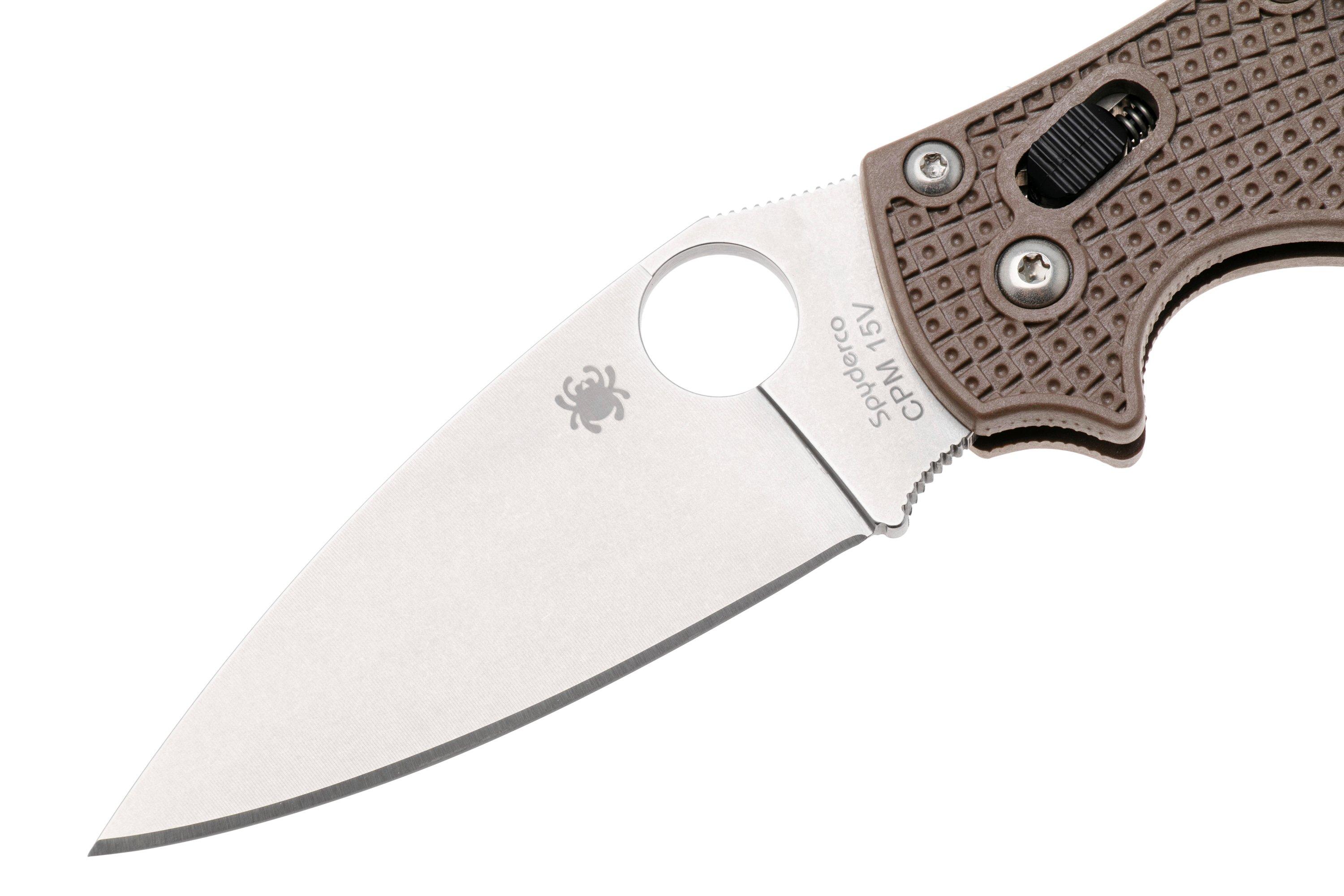 Spyderco Manix 2 Lightweight CPM 15V C101PBN15V Brown FRN, Sprint Run ...