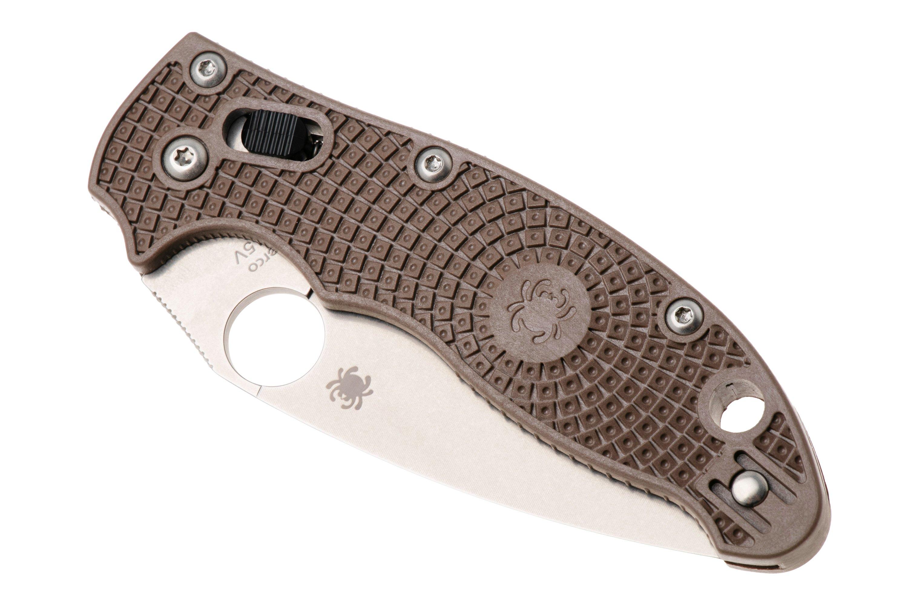 Spyderco Manix 2 Lightweight CPM 15V C101PBN15V Brown FRN, Sprint Run ...