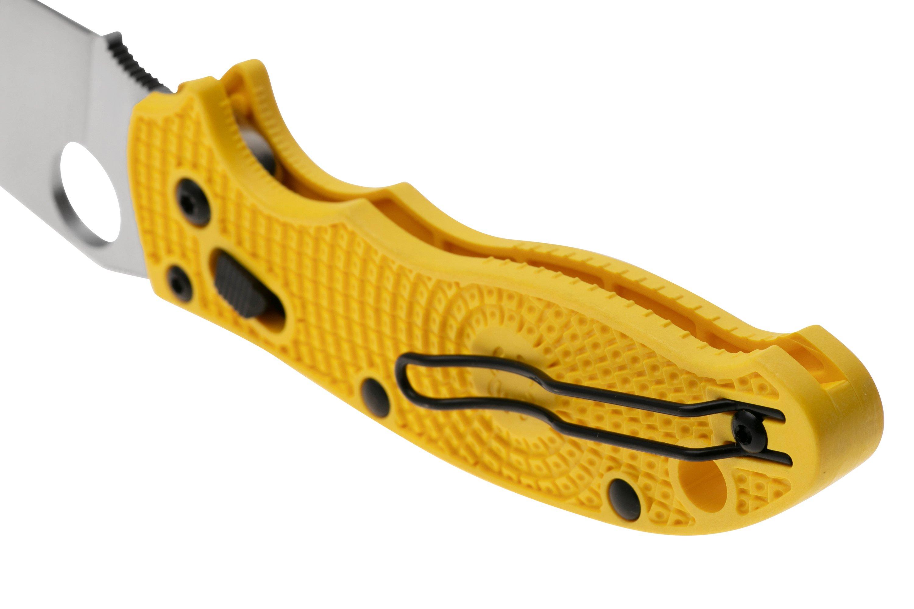 Spyderco Manix 2 Salt MagnaCut C101PYL2 Yellow FRN, pocket knife ...