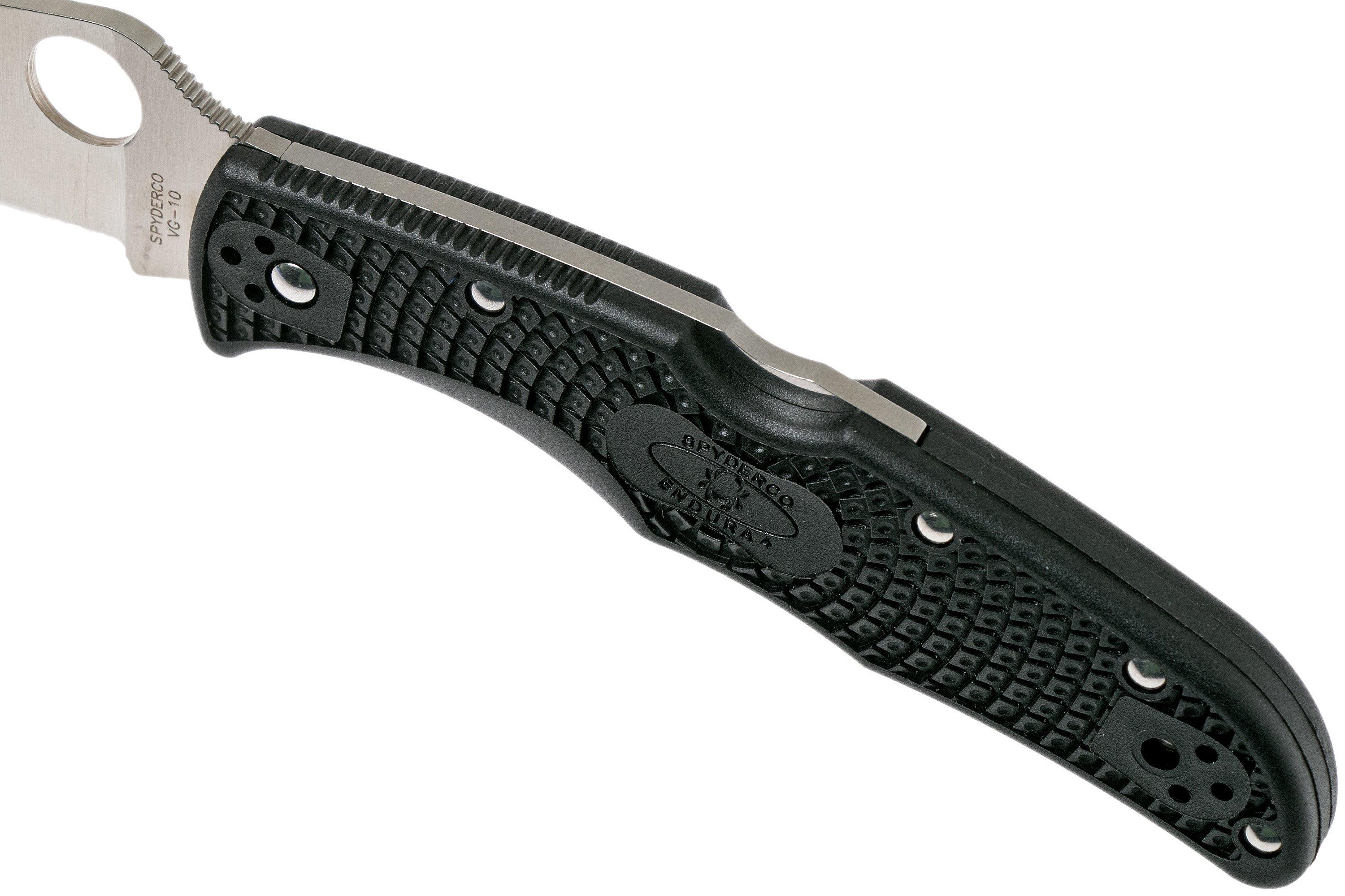Spyderco Endura 4 black C10FPBK pocket knife | Advantageously shopping ...