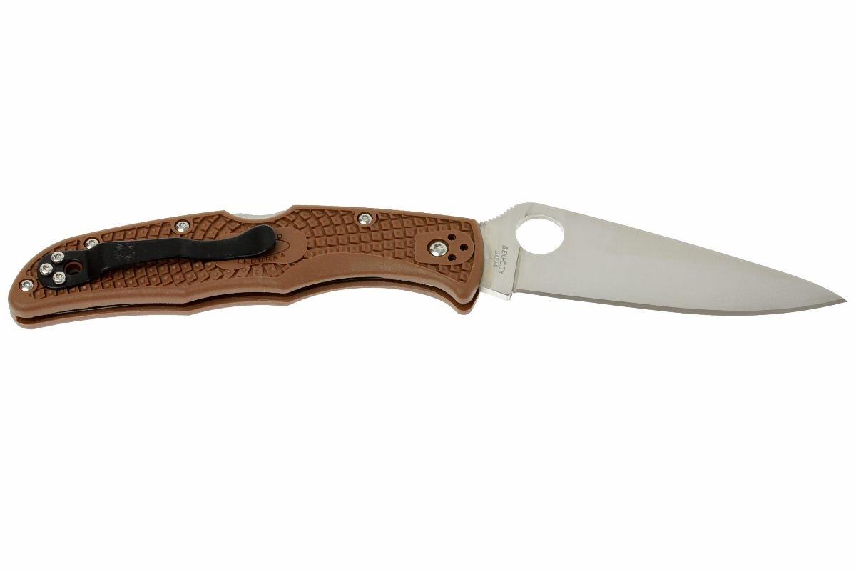 Spyderco Endura 4 Brown C10FPBN pocket knife | Advantageously shopping ...