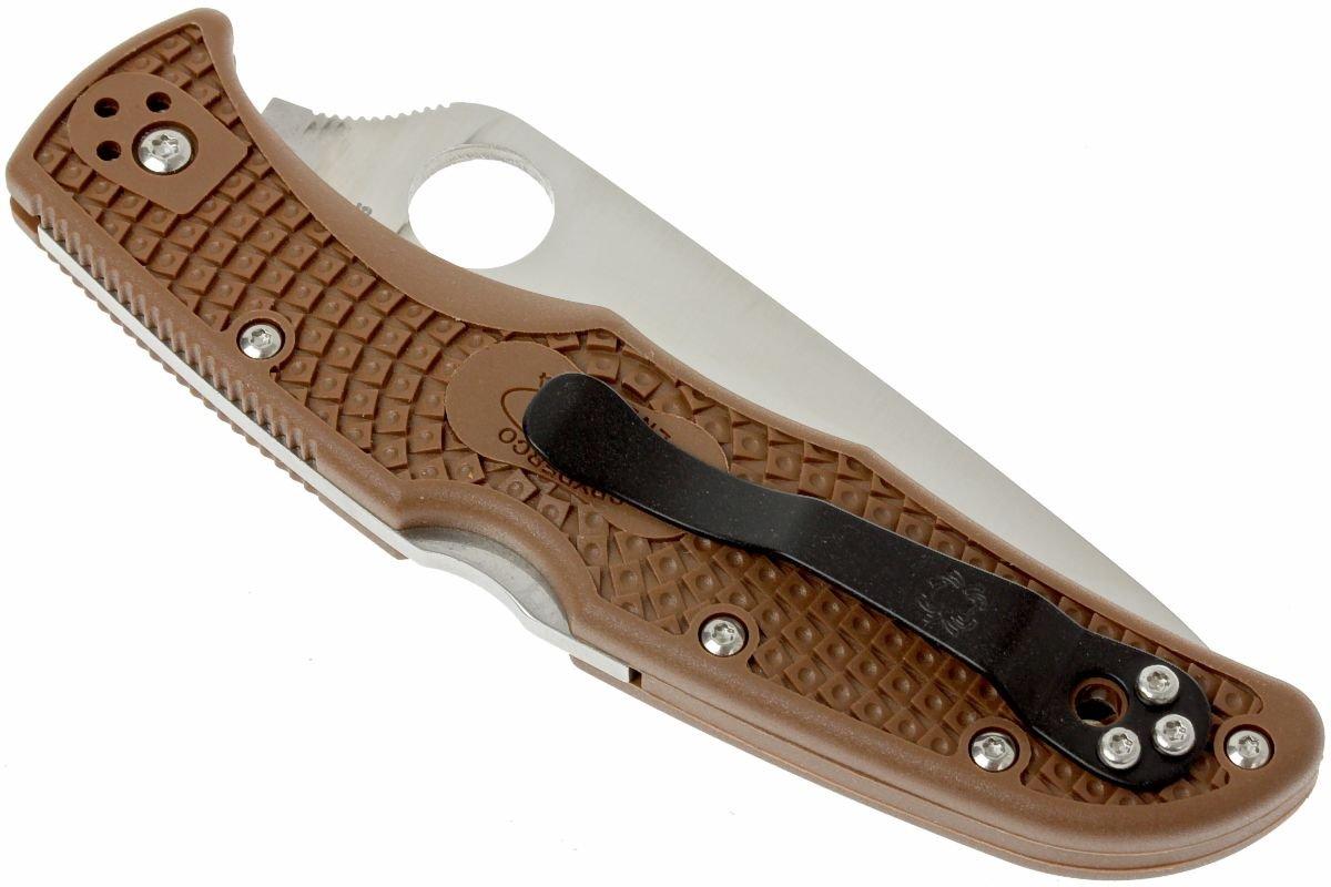 Spyderco Endura 4 Brown C10FPBN pocket knife | Advantageously shopping ...