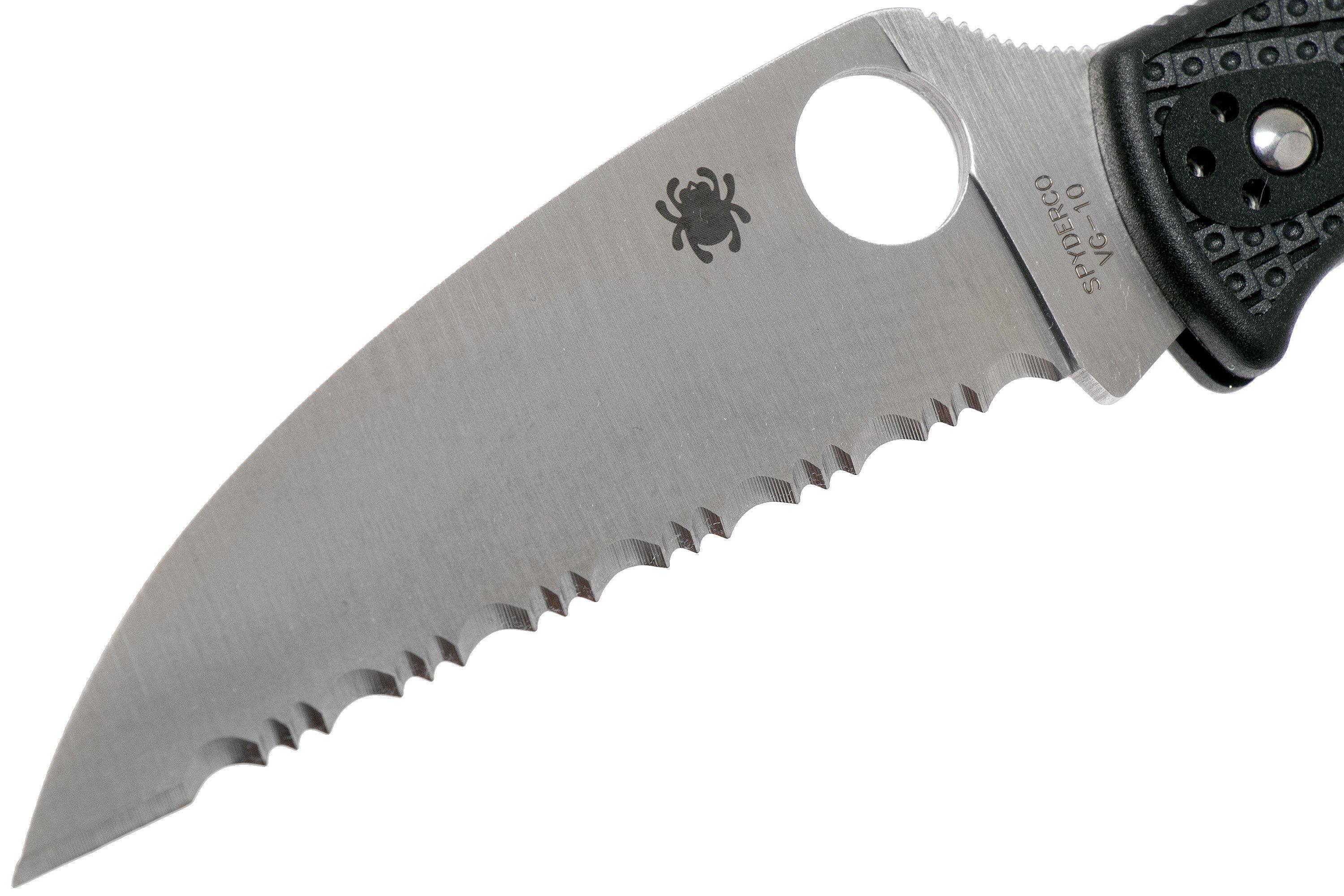 Spyderco Endura 4 Wharncliffe C10FSWCBK serrated zakmes | Voordelig ...