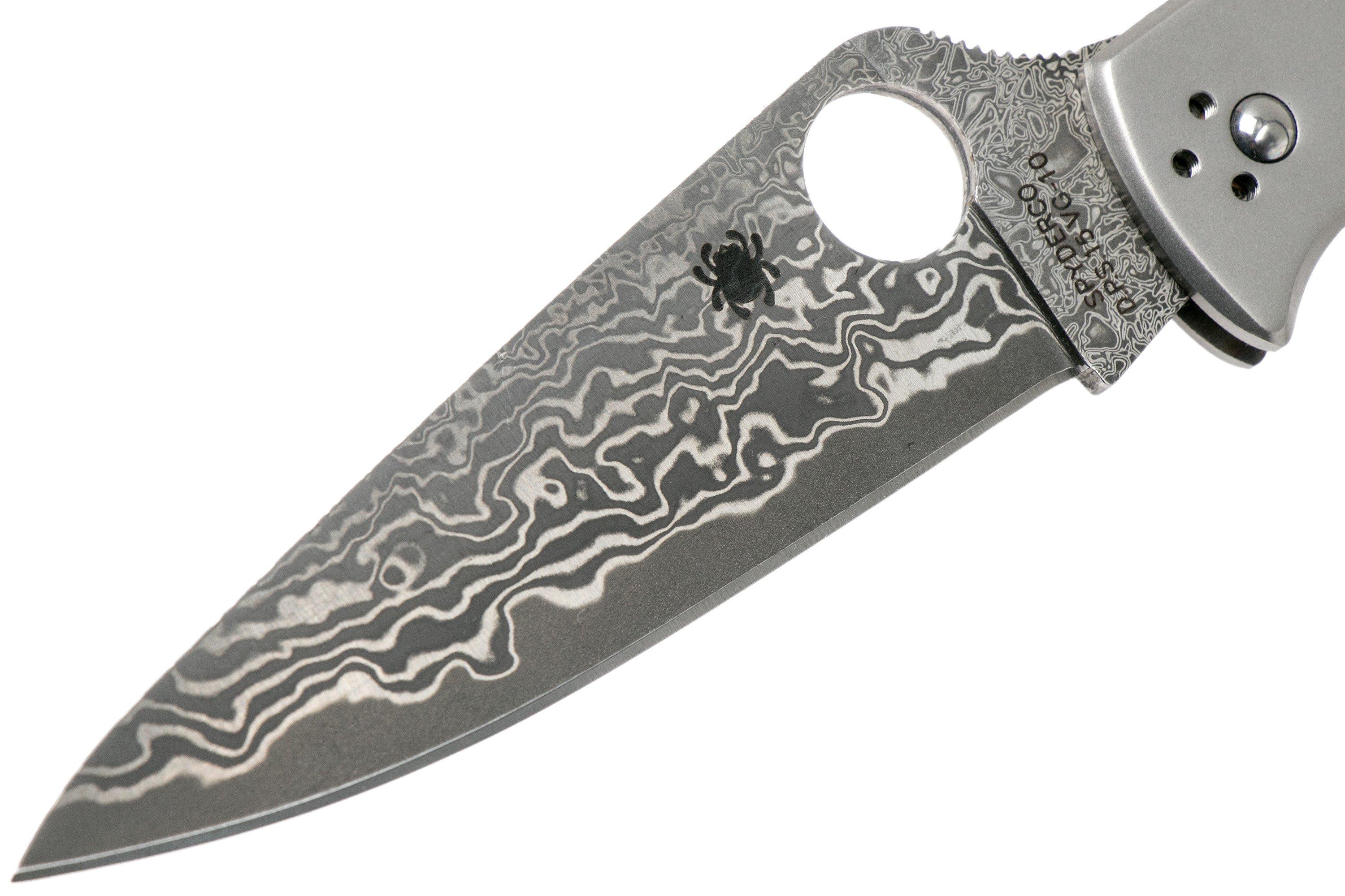 Spyderco C10TIPD Endura 4 Titanium Damascus pocket knife ...