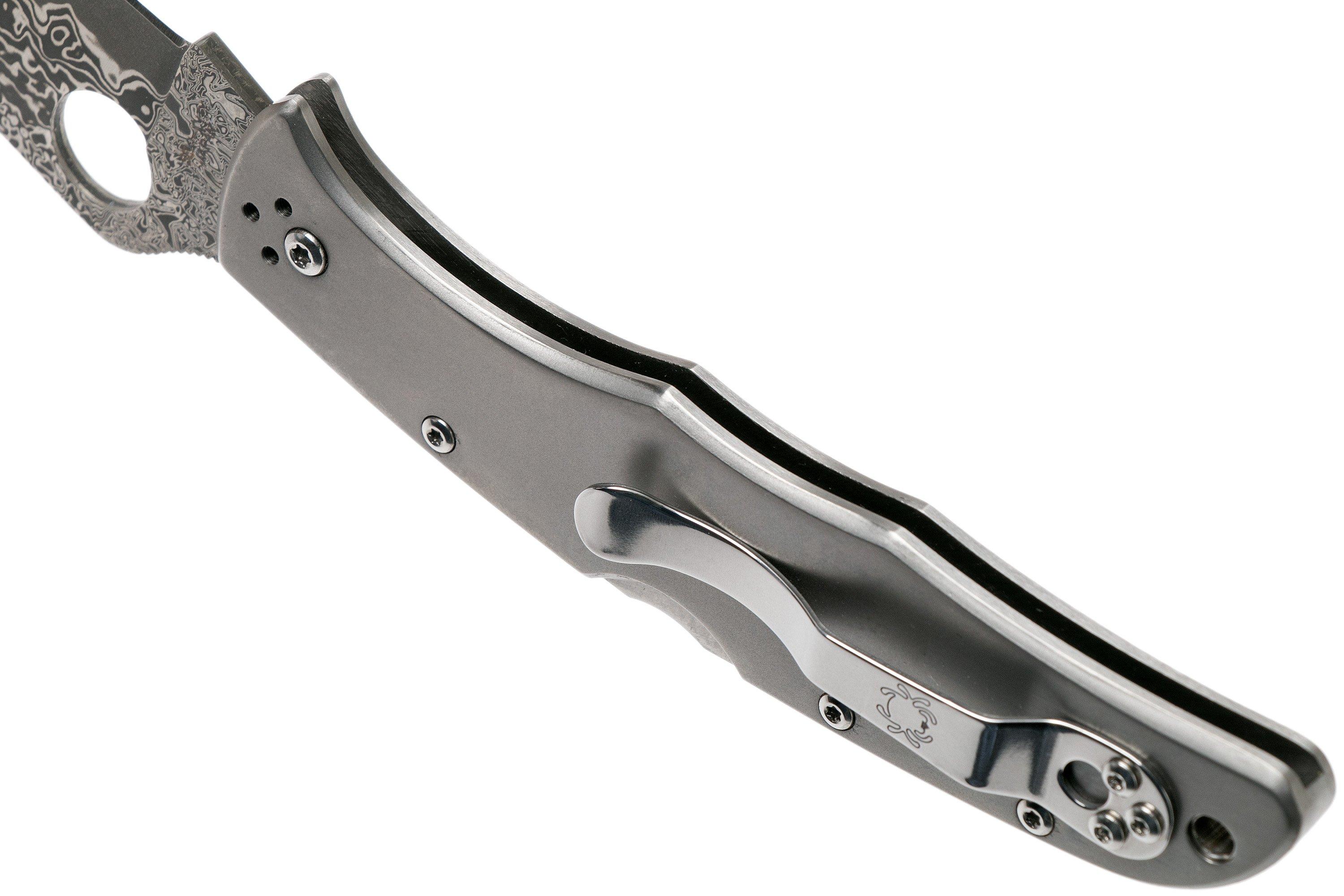 Spyderco C10TIPD Endura 4 Titanium Damascus pocket knife ...