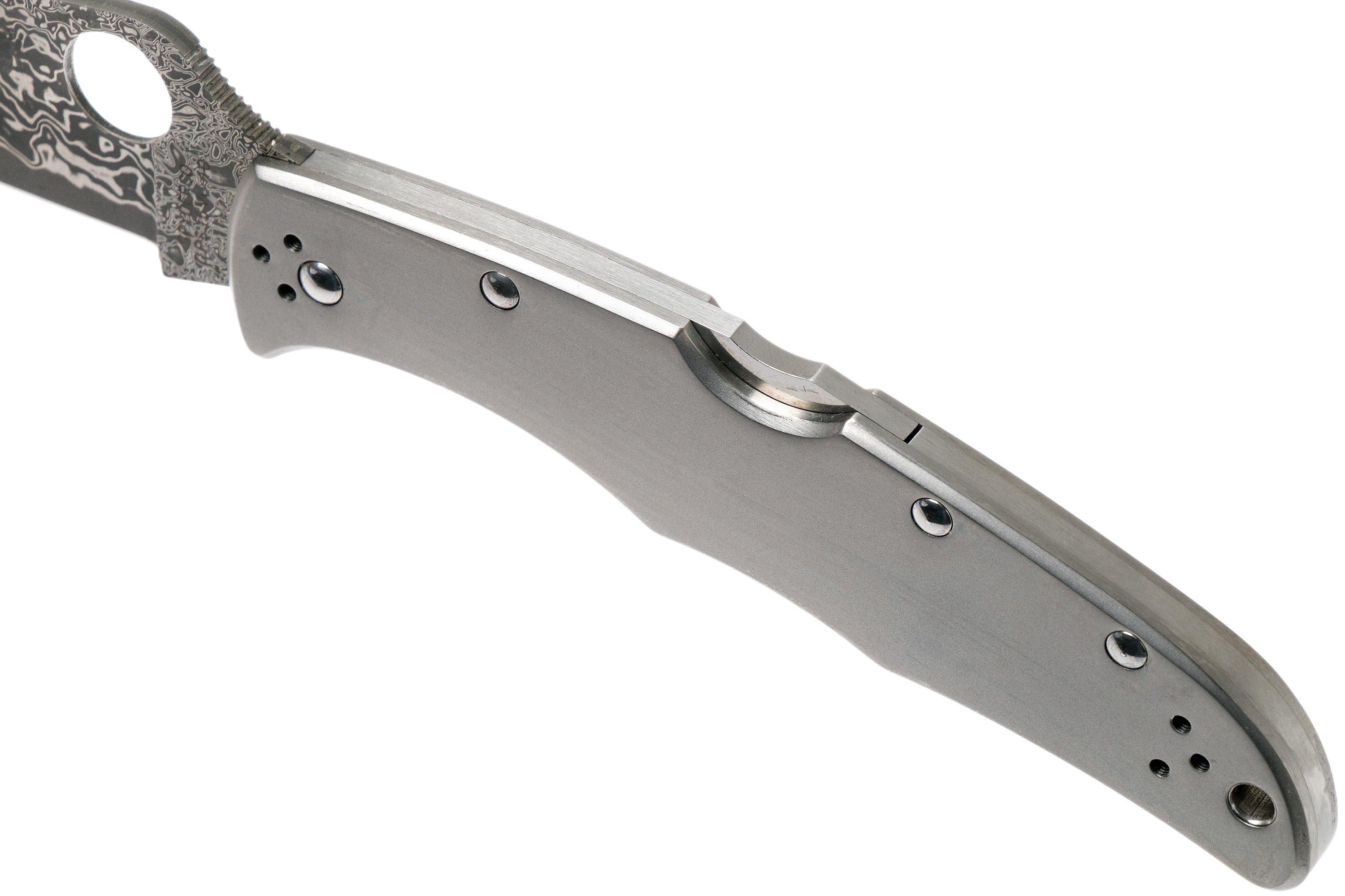 Spyderco C10TIPD Endura 4 Titanium Damascus pocket knife ...