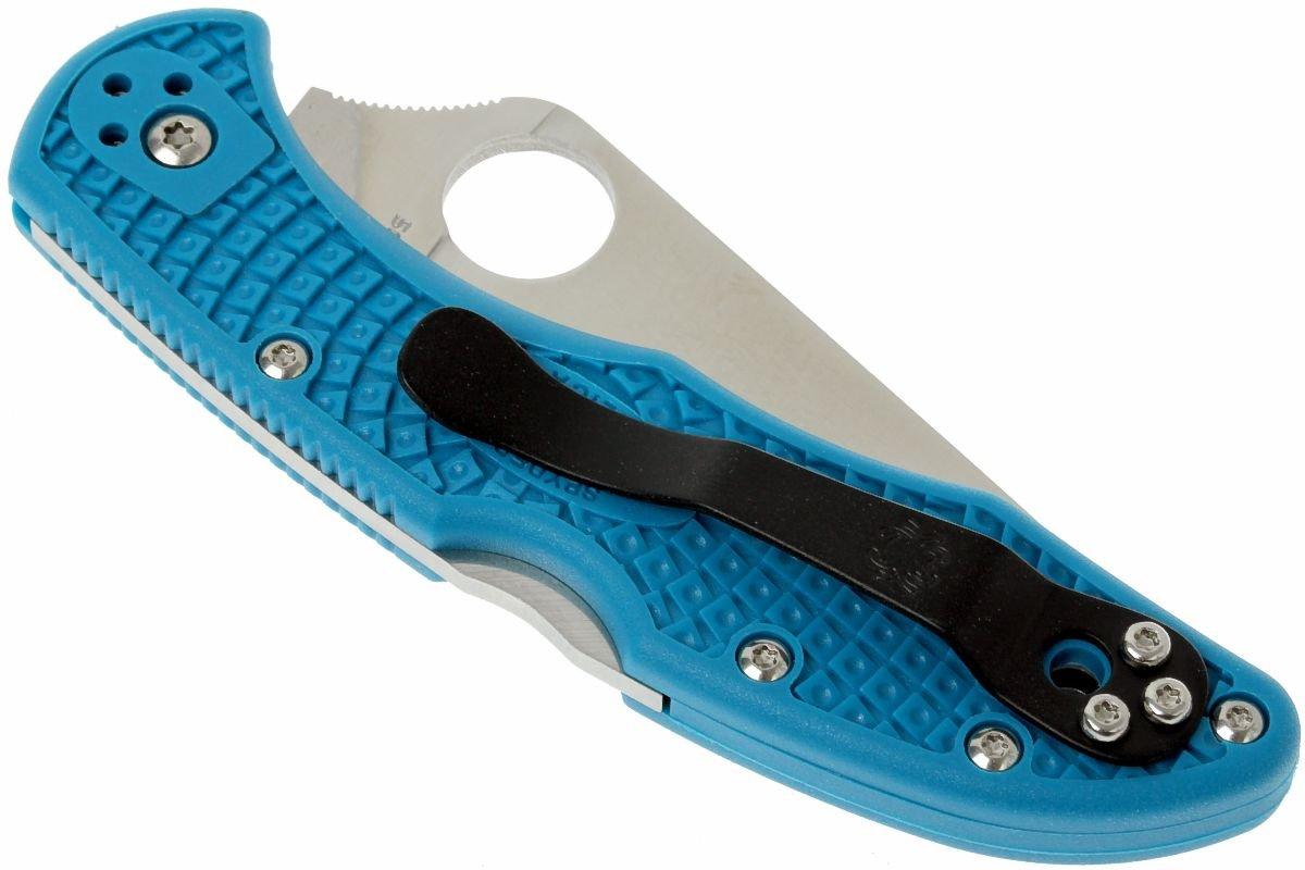 Spyderco Delica 4 Blue C11FPBL pocket knife | Advantageously shopping ...