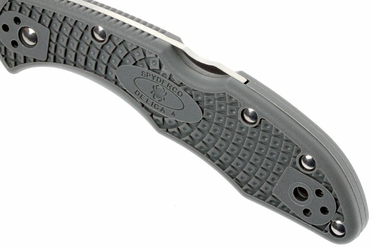 Spyderco Delica 4 Grey C11FPGY pocket knife | Advantageously shopping ...
