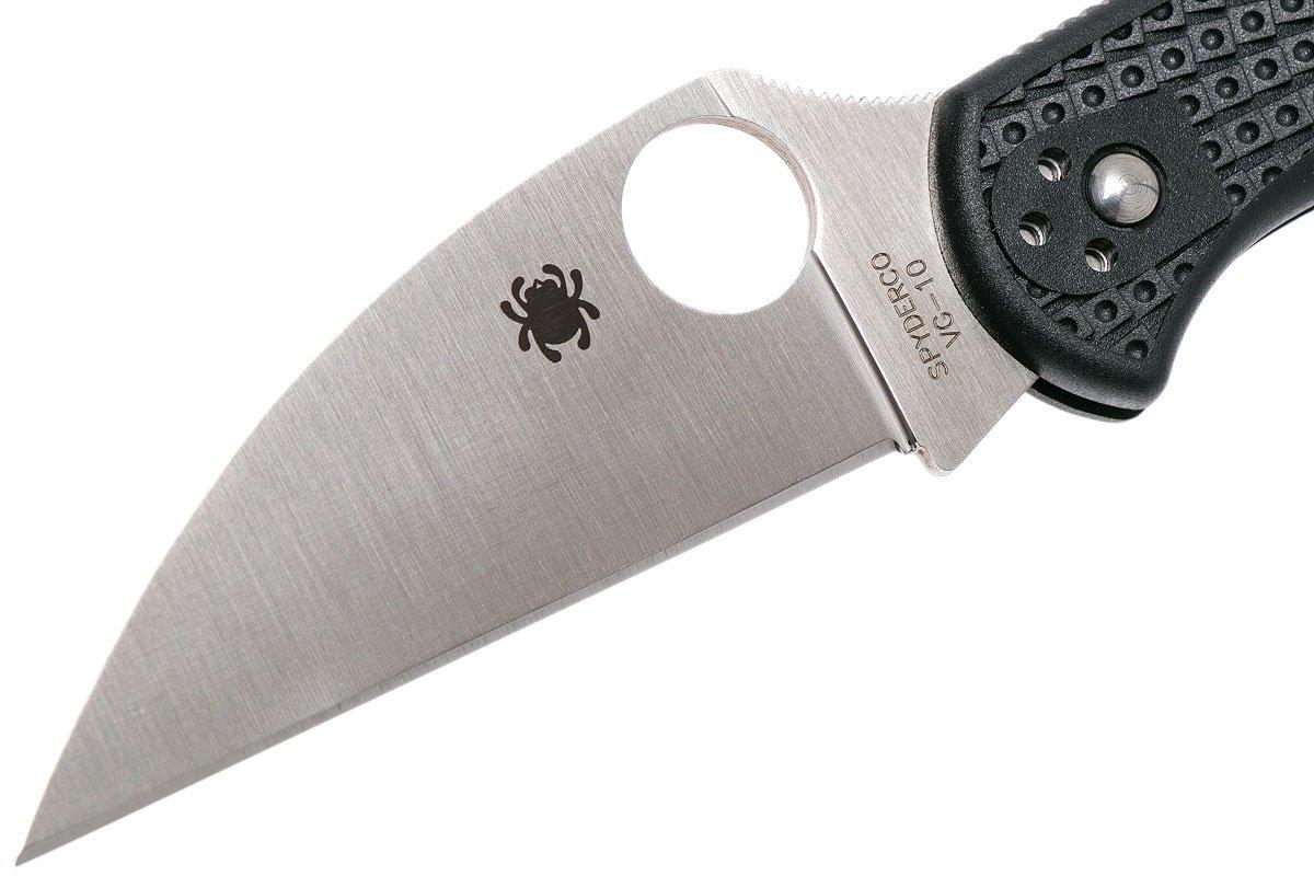Spyderco Delica 4 Flat Wharncliffe C11FPWCBK pocket knife ...