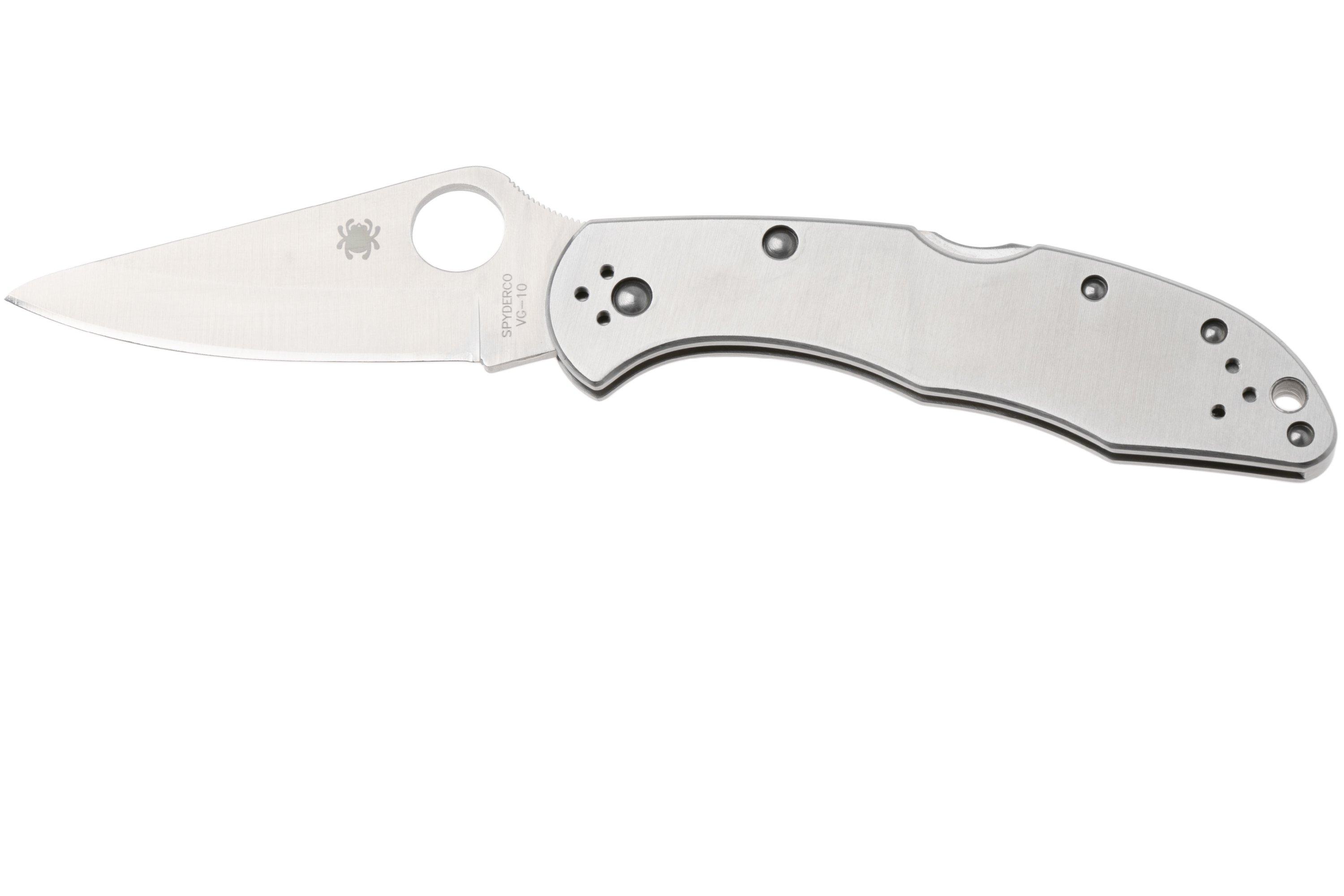 Spyderco Delica 4 Stainless Steel C11P pocket knife | Advantageously ...