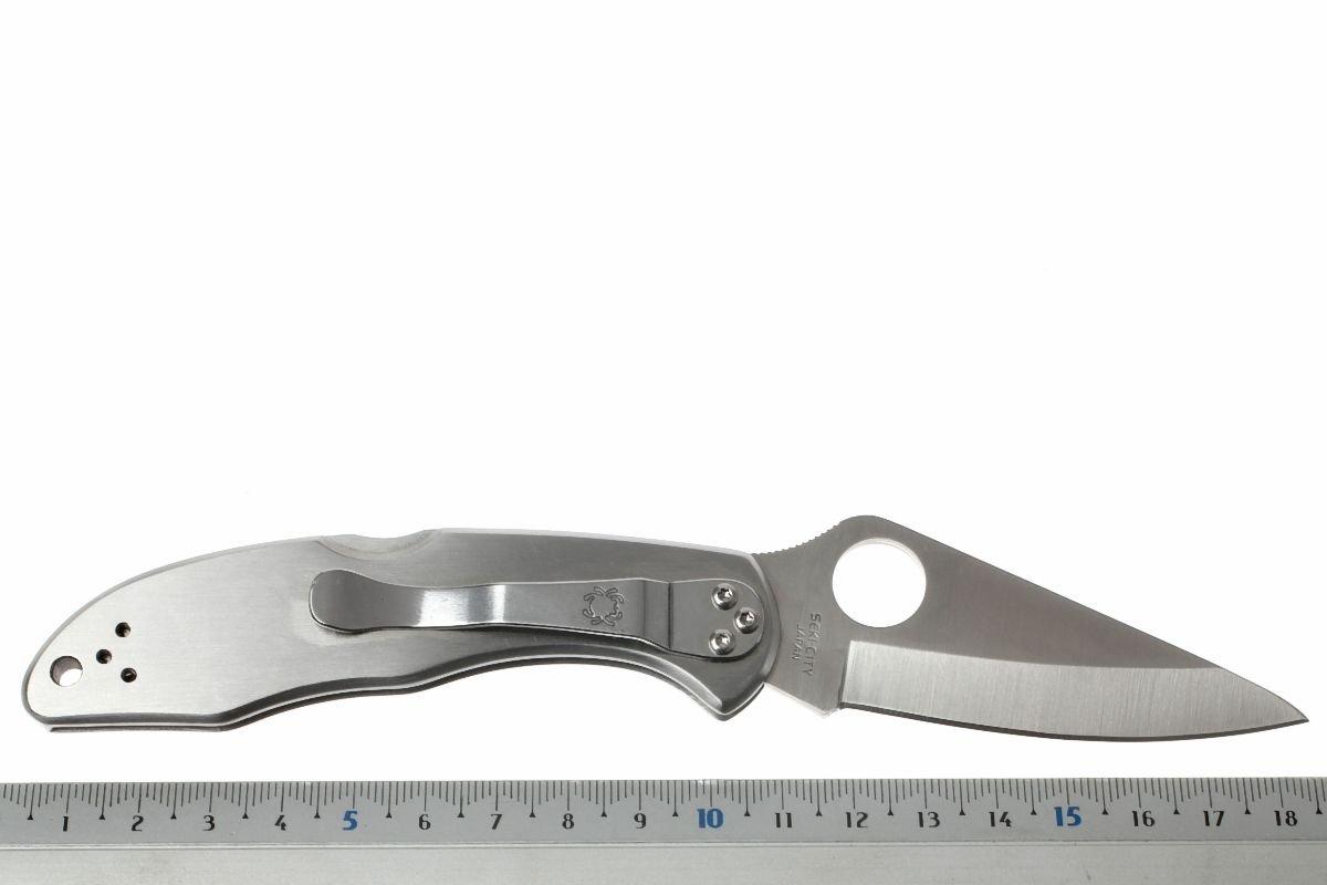 Spyderco Delica 4 Stainless Steel C11P pocket knife | Advantageously ...