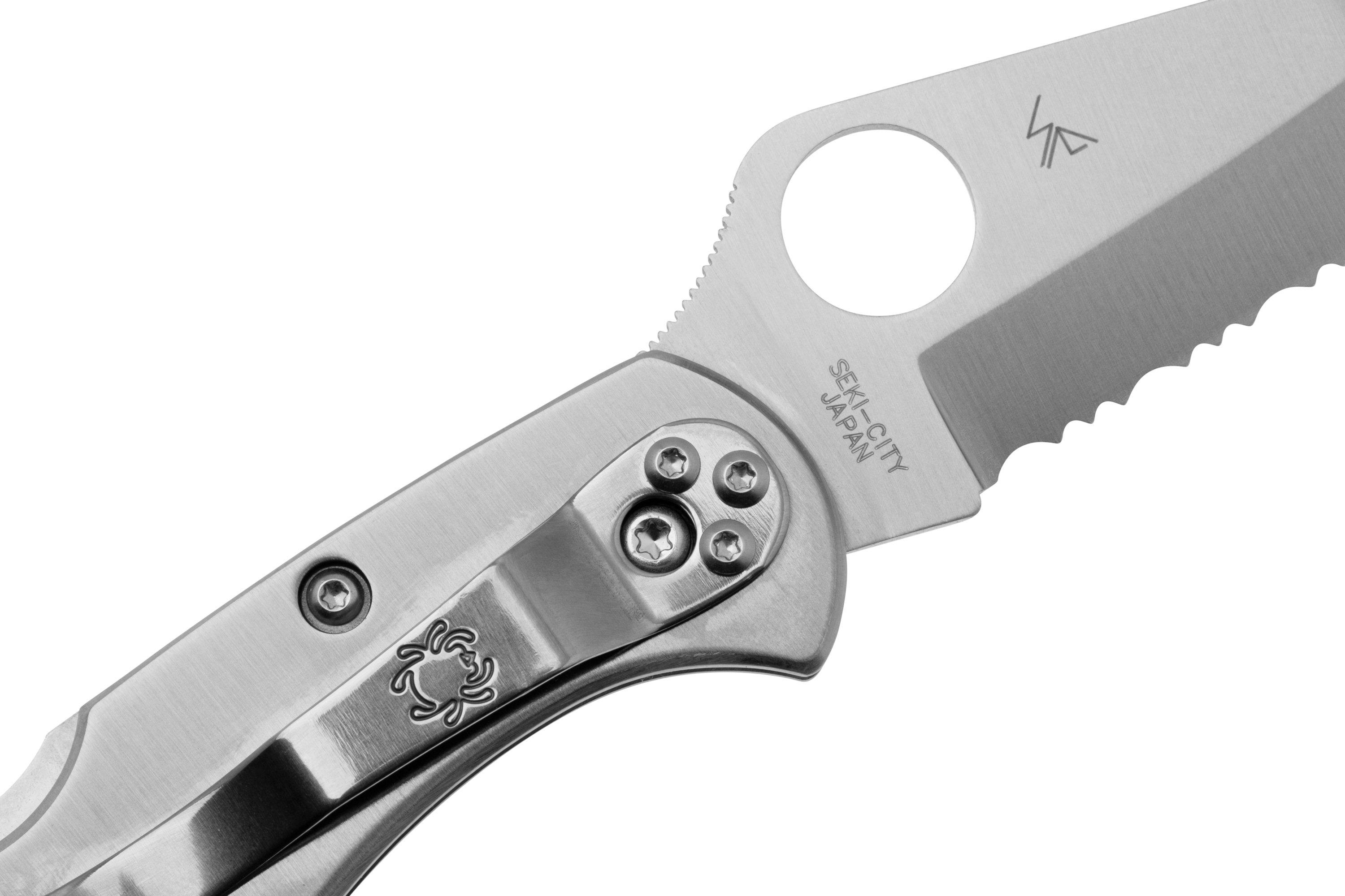Spyderco Delica 4 Stainless Steel C11S serrated pocket knife ...
