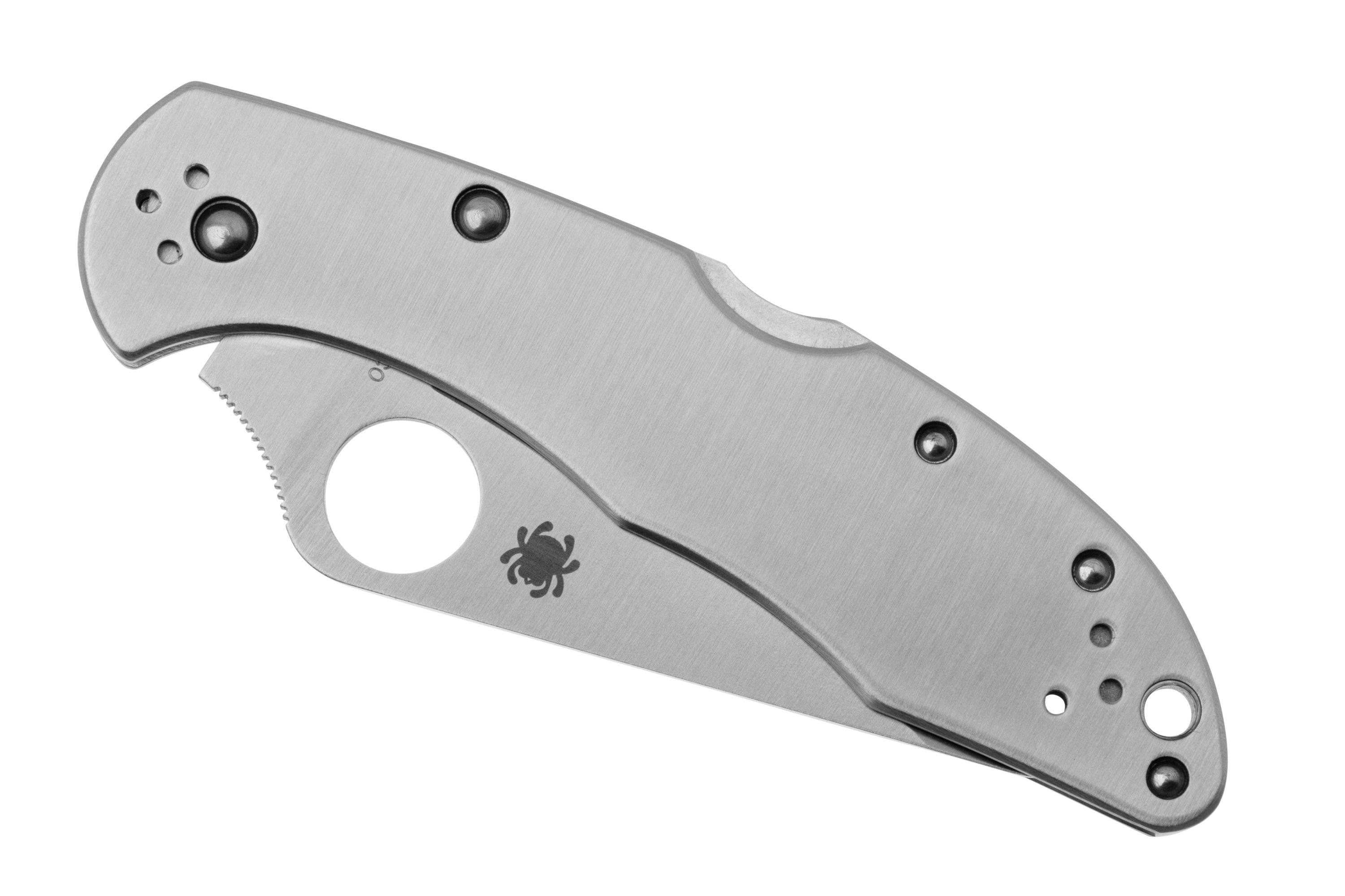 Spyderco Delica 4 Stainless Steel C11S serrated pocket knife ...