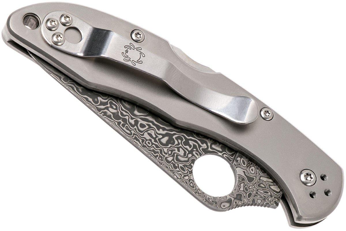 Spyderco Delica 4 Titanium Damascus C11TIPD navalha | Compras ...
