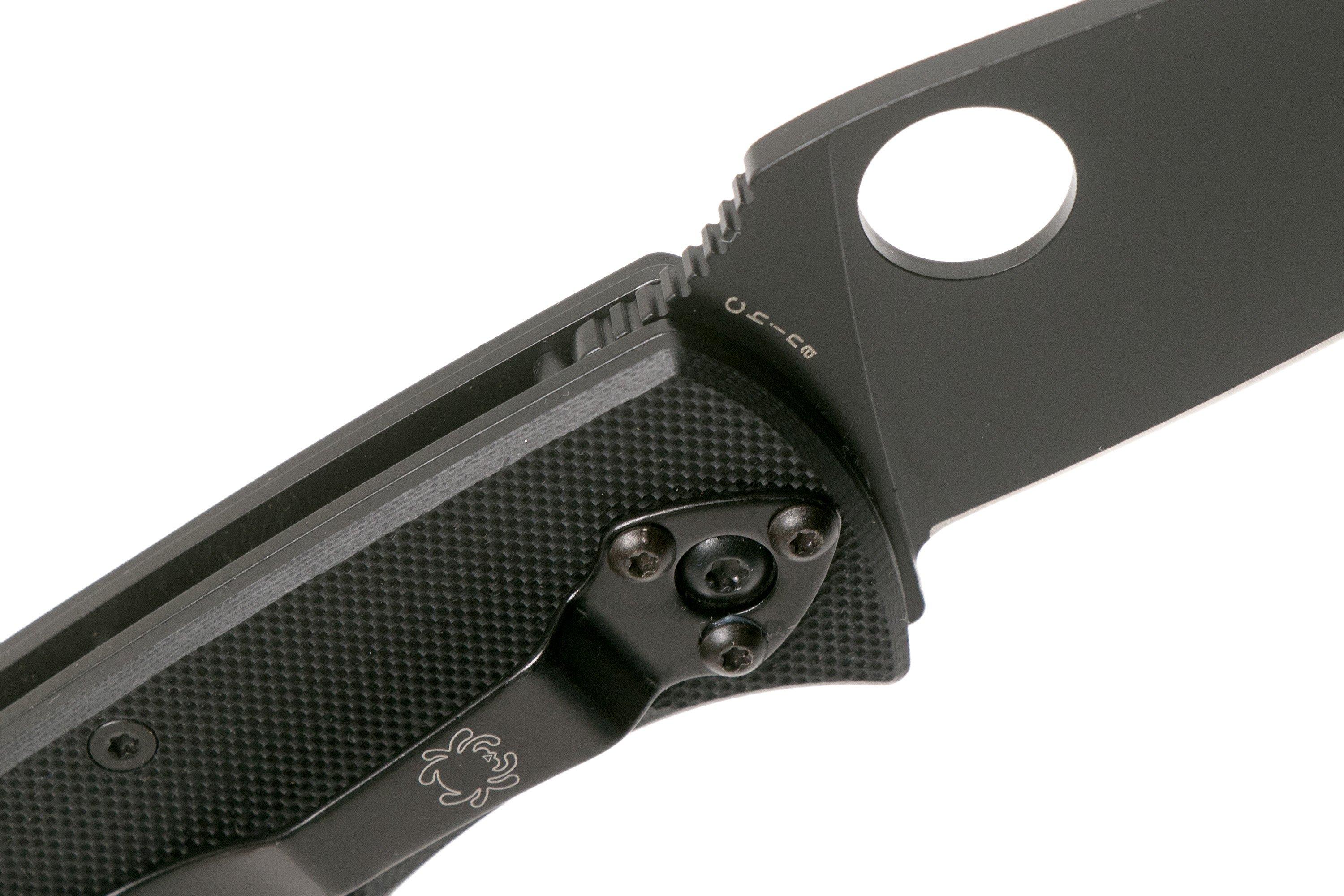 Spyderco Tenacious Black C122GBBKP pocket knife | Advantageously ...