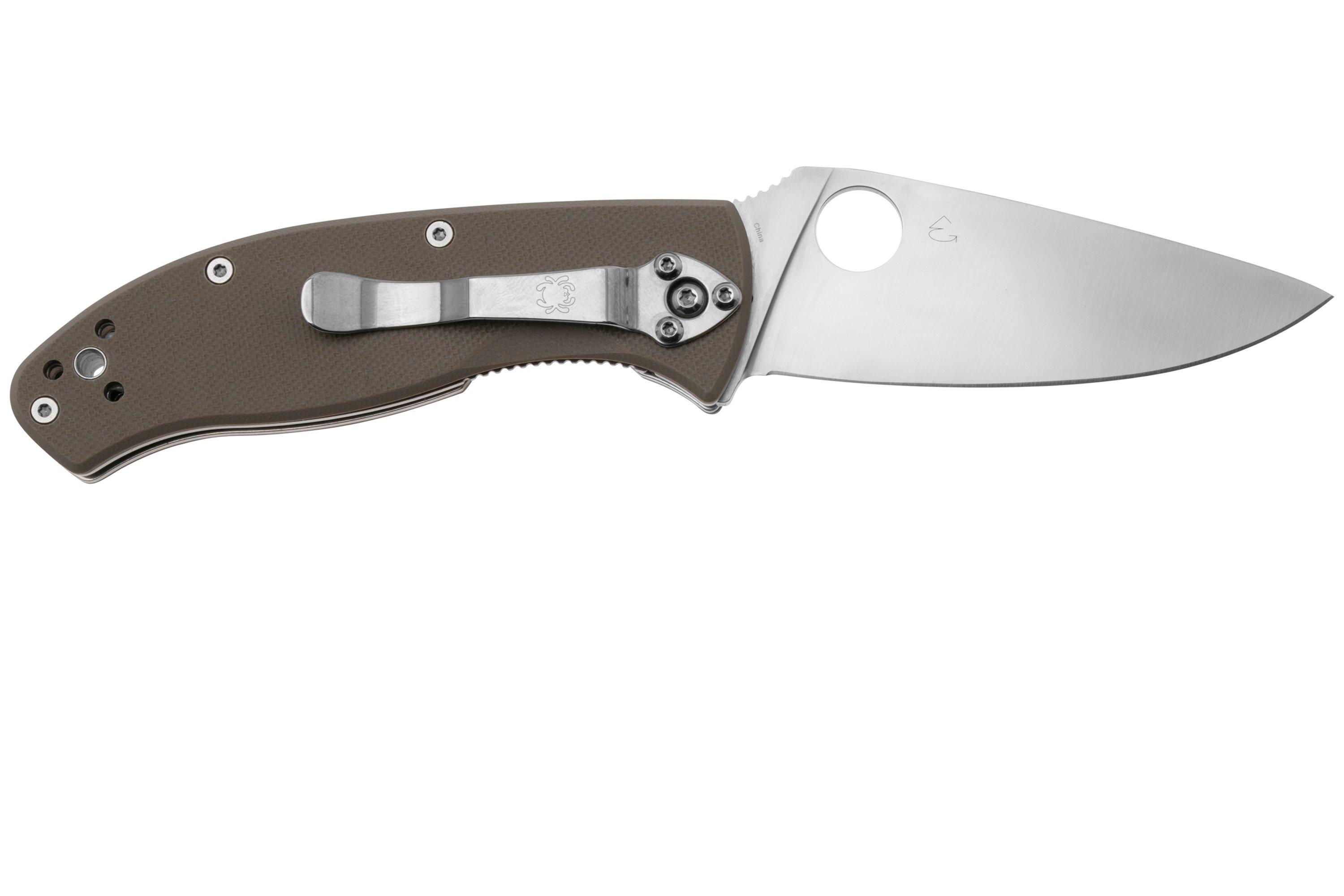 Spyderco Tenacious CPM M4 C122GBNM4P Brown G10, navalha | Compras vantajosas em Knivesandtools.pt
