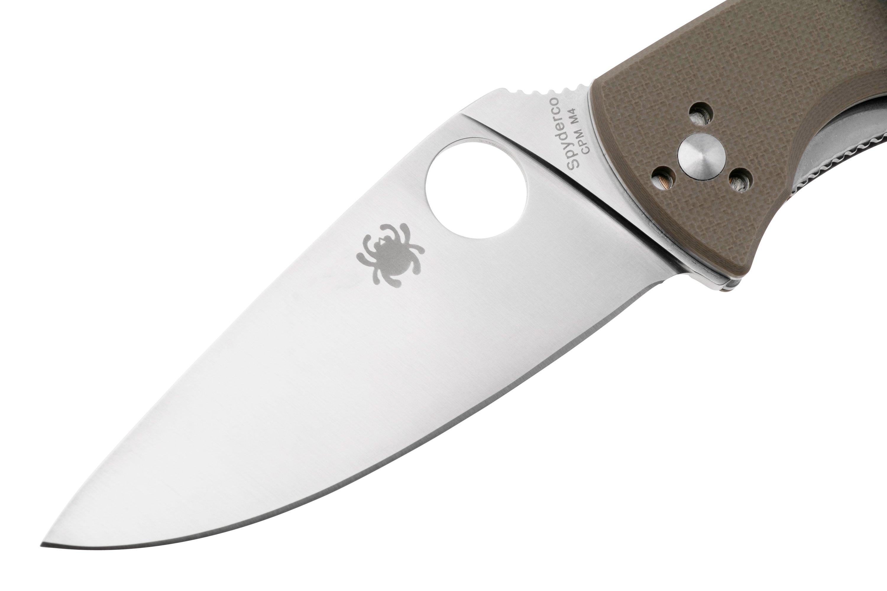 Spyderco Tenacious CPM M4 C122GBNM4P Brown G10, navalha | Compras vantajosas em Knivesandtools.pt