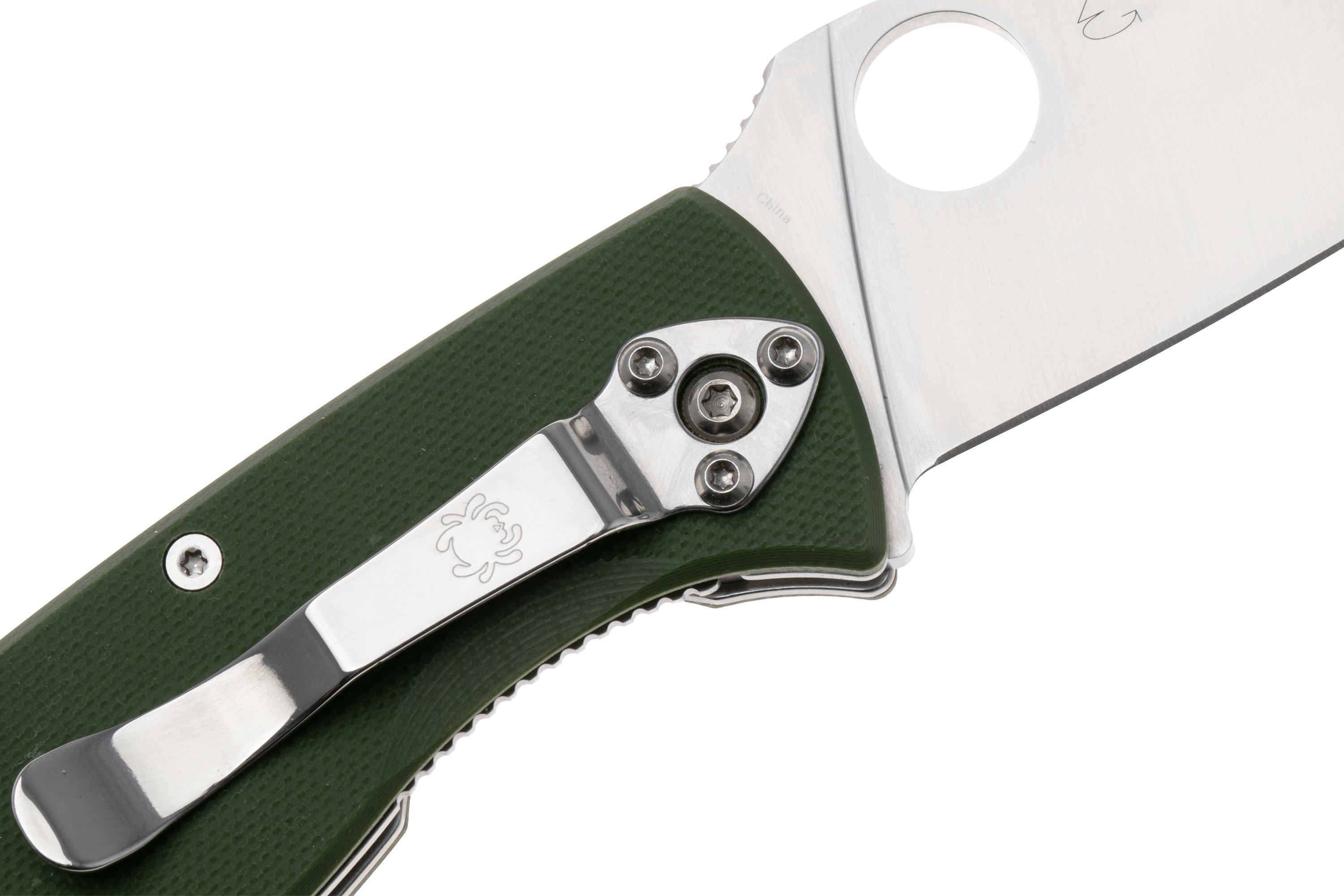 Spyderco Tenacious Green C122GPGR pocket knife | Advantageously ...