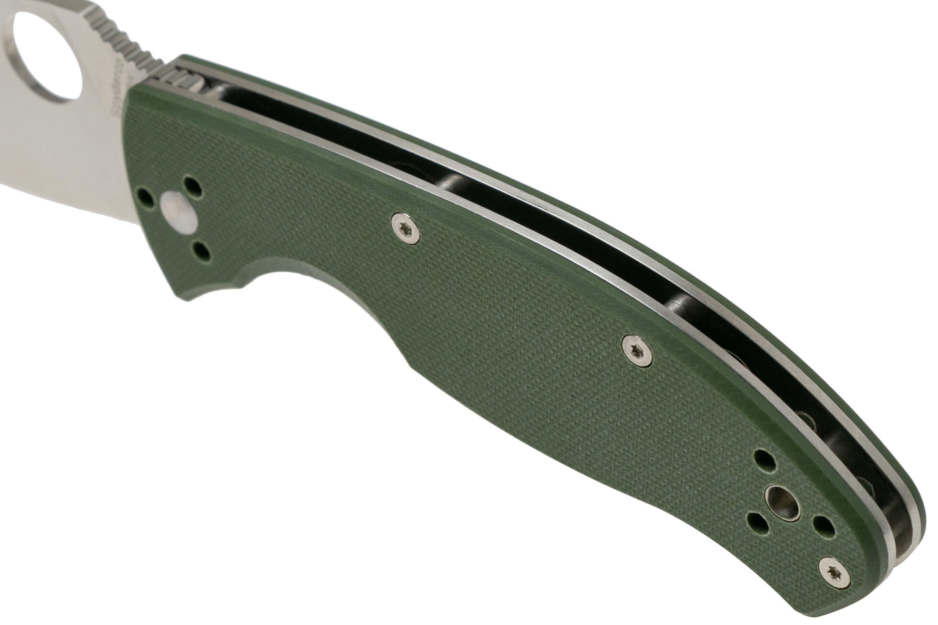Spyderco Tenacious Green C122GPGR pocket knife | Advantageously ...