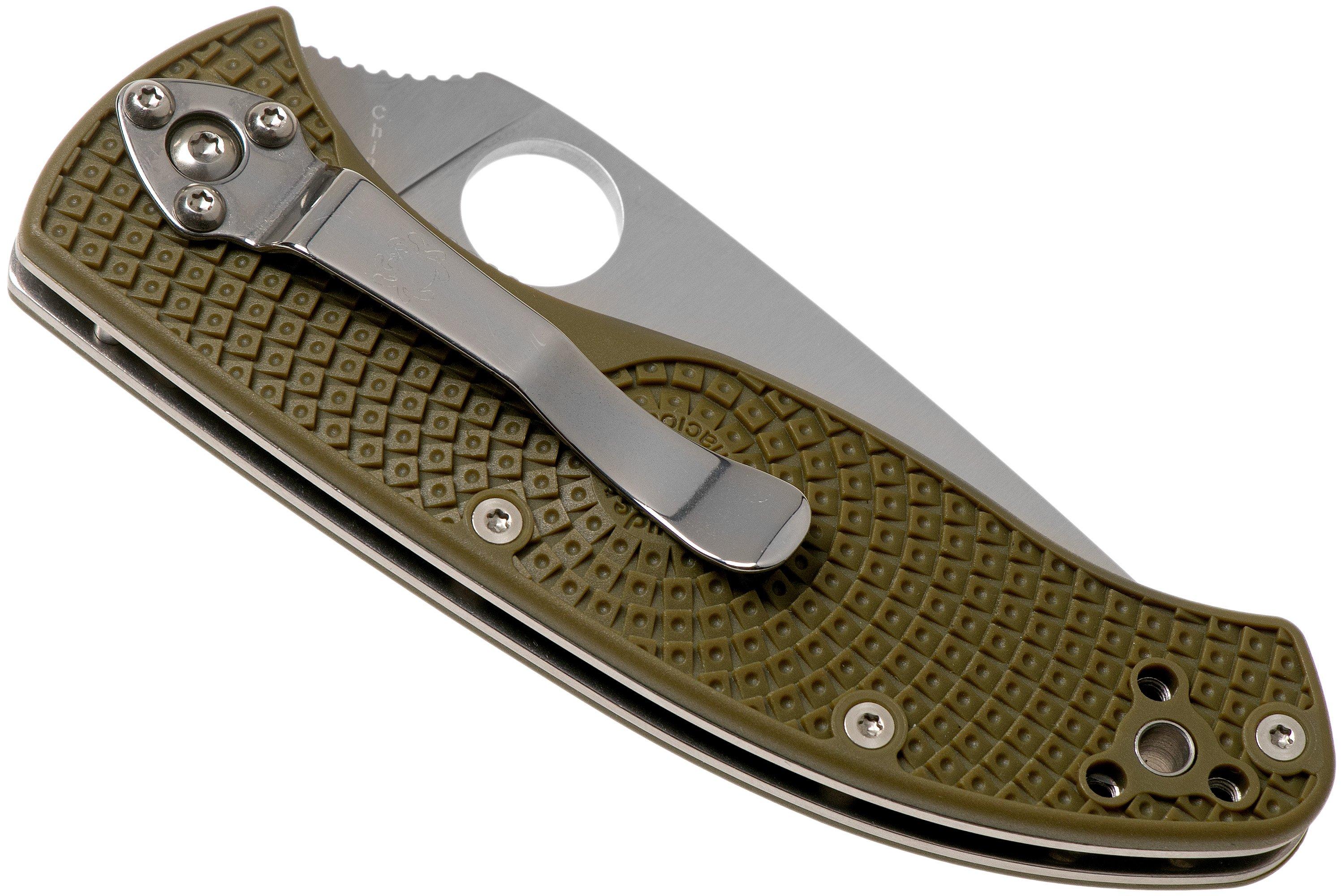 Spyderco Tenacious Lightweight OD Green C122POD FRN pocket knife ...