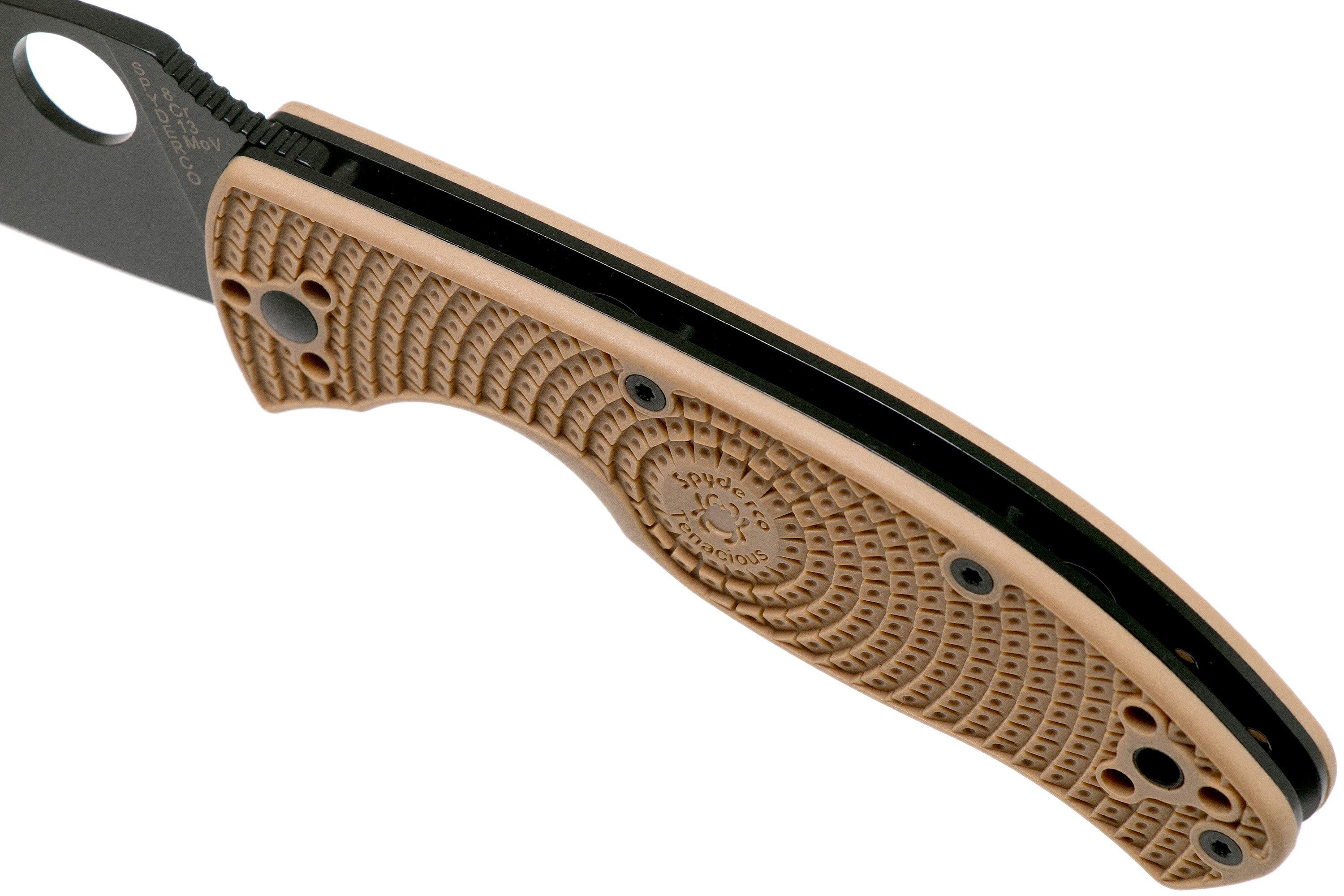 Spyderco Tenacious Lightweight C122PTNBK FRN Taschenmesser, tan/schwarz ...