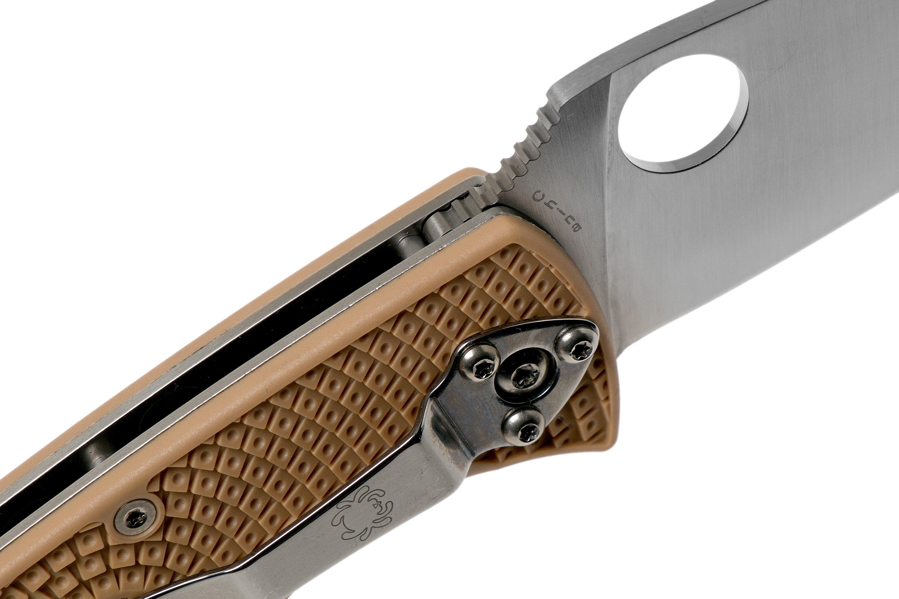 Spyderco Tenacious Lightweight Tan C122PTN FRN pocket knife ...