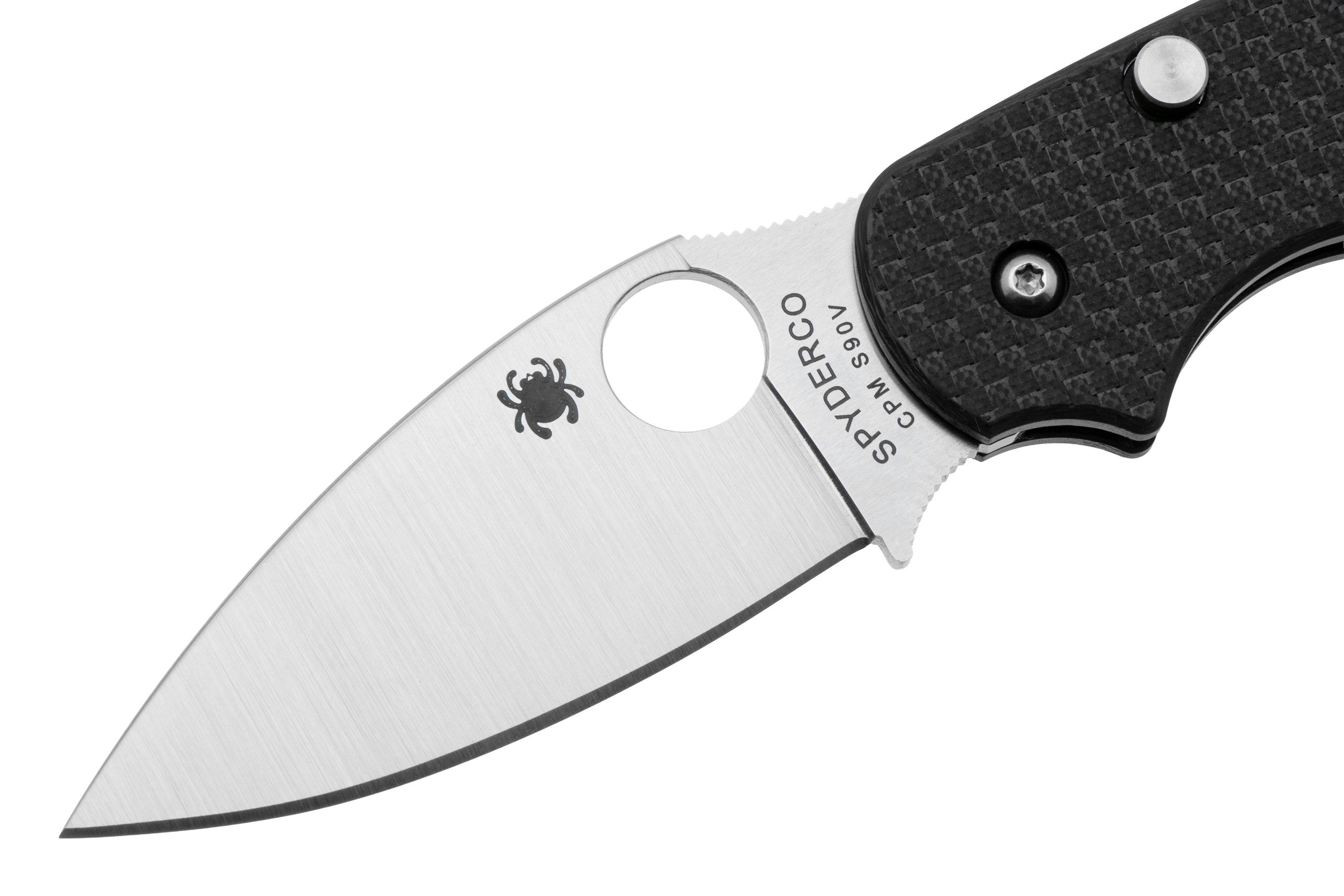 Spyderco Sage 6 Button Release Compression Lock CPM S90V C123CFBCLS90VP ...