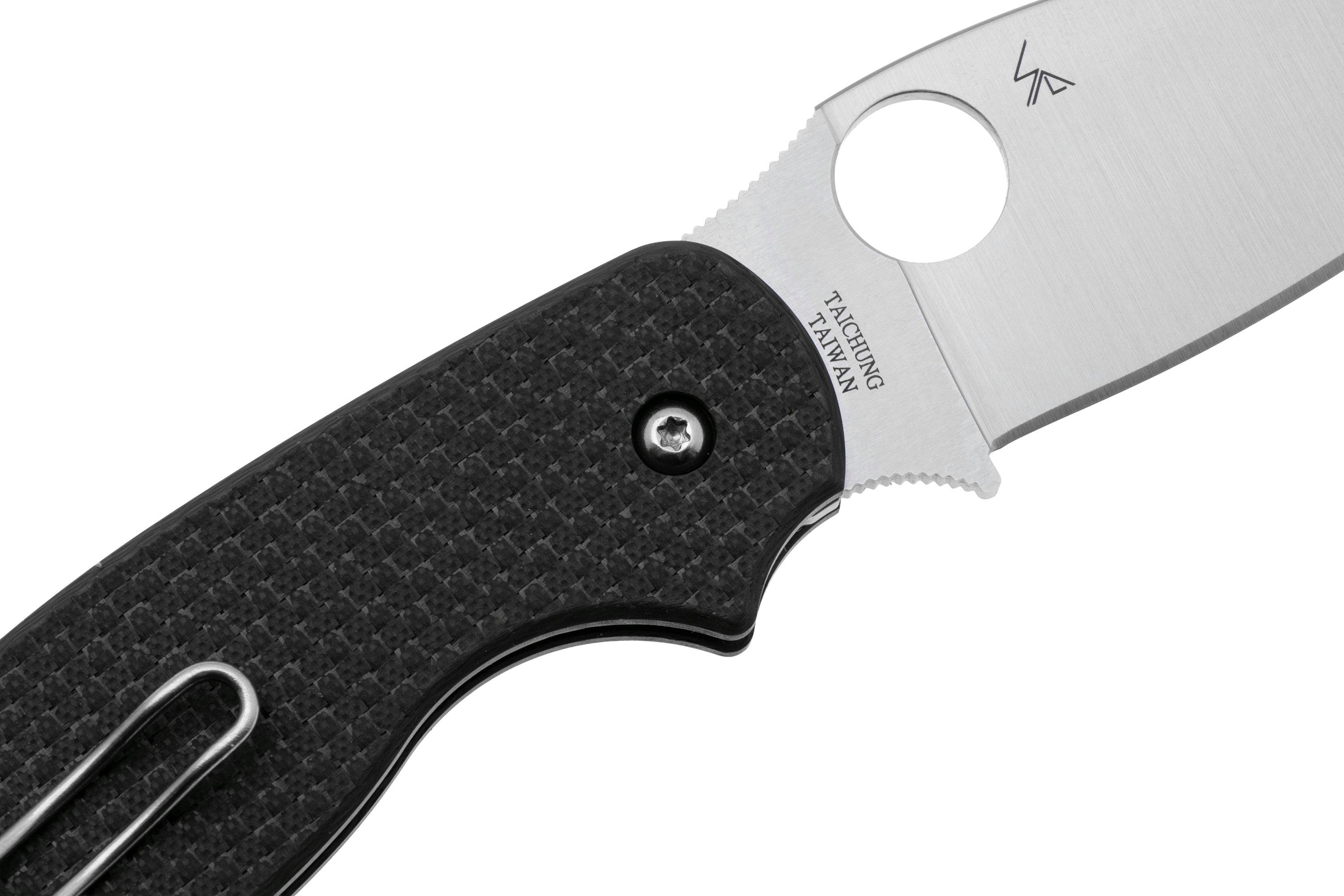 Spyderco Sage 6 Button Release Compression Lock CPM S90V C123CFBCLS90VP ...