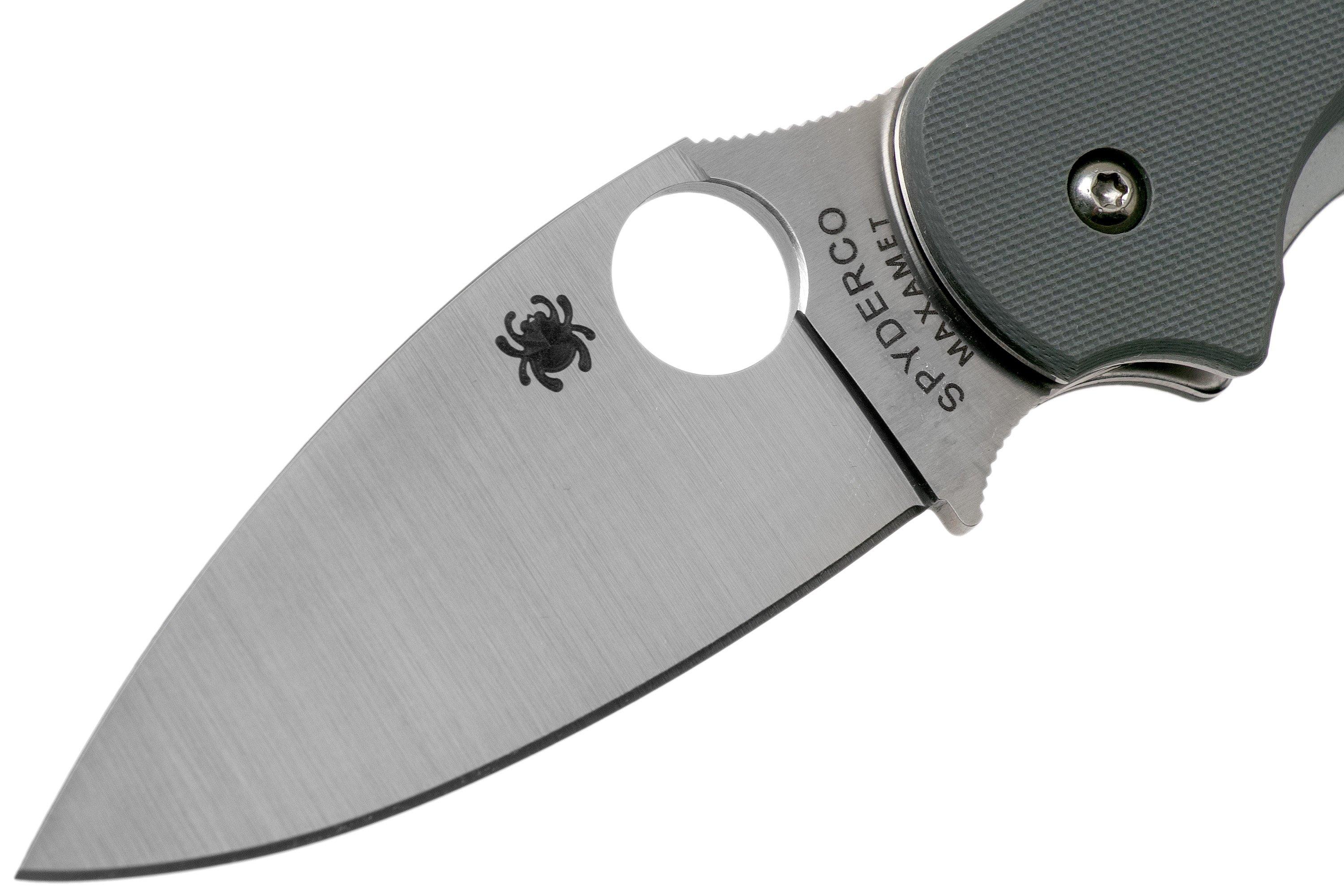 Spyderco Sage 1 C123GPGY Cool Grey G10, Maxamet pocket knife ...