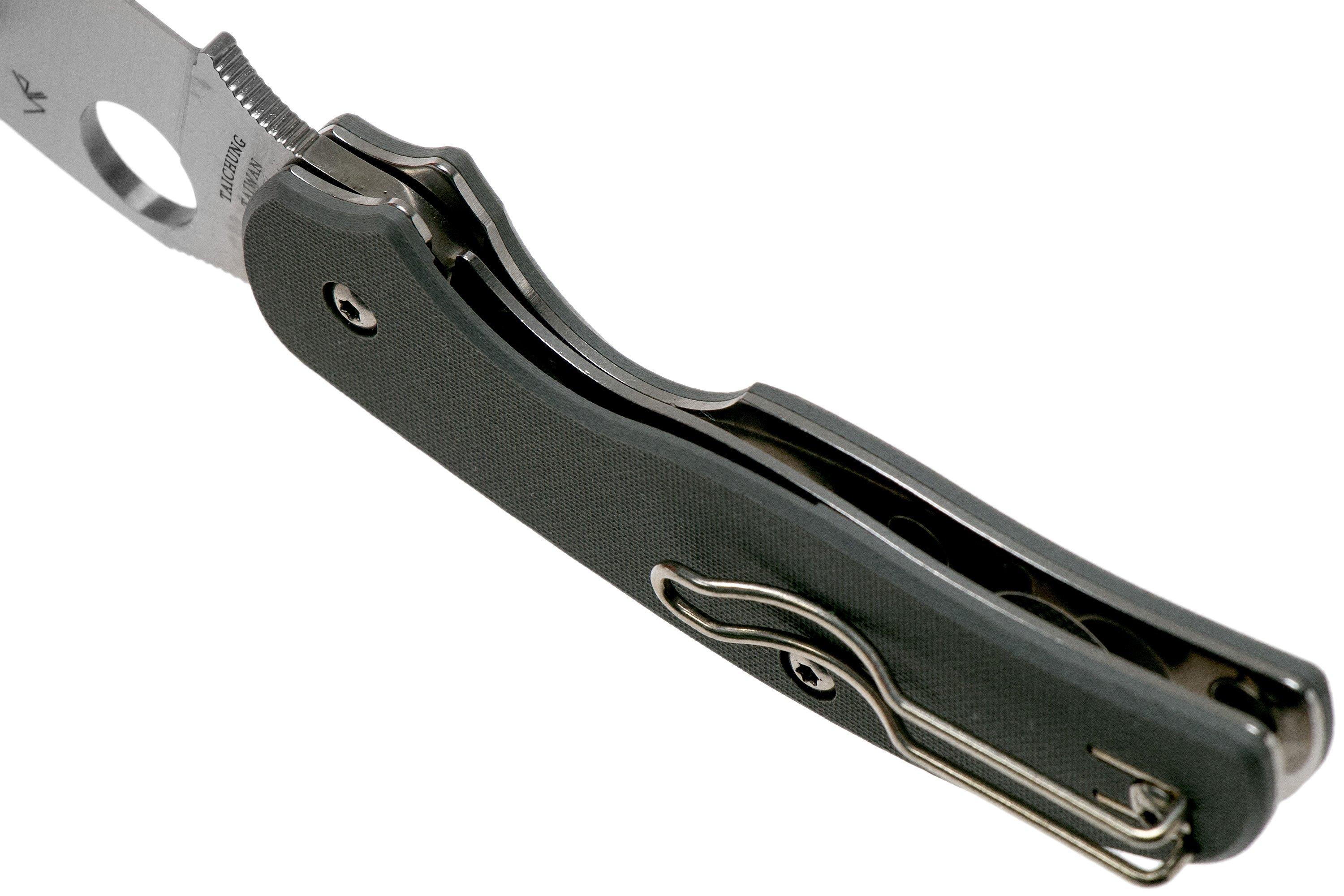 Spyderco Sage 1 C123GPGY Cool Grey G10, Maxamet pocket knife ...