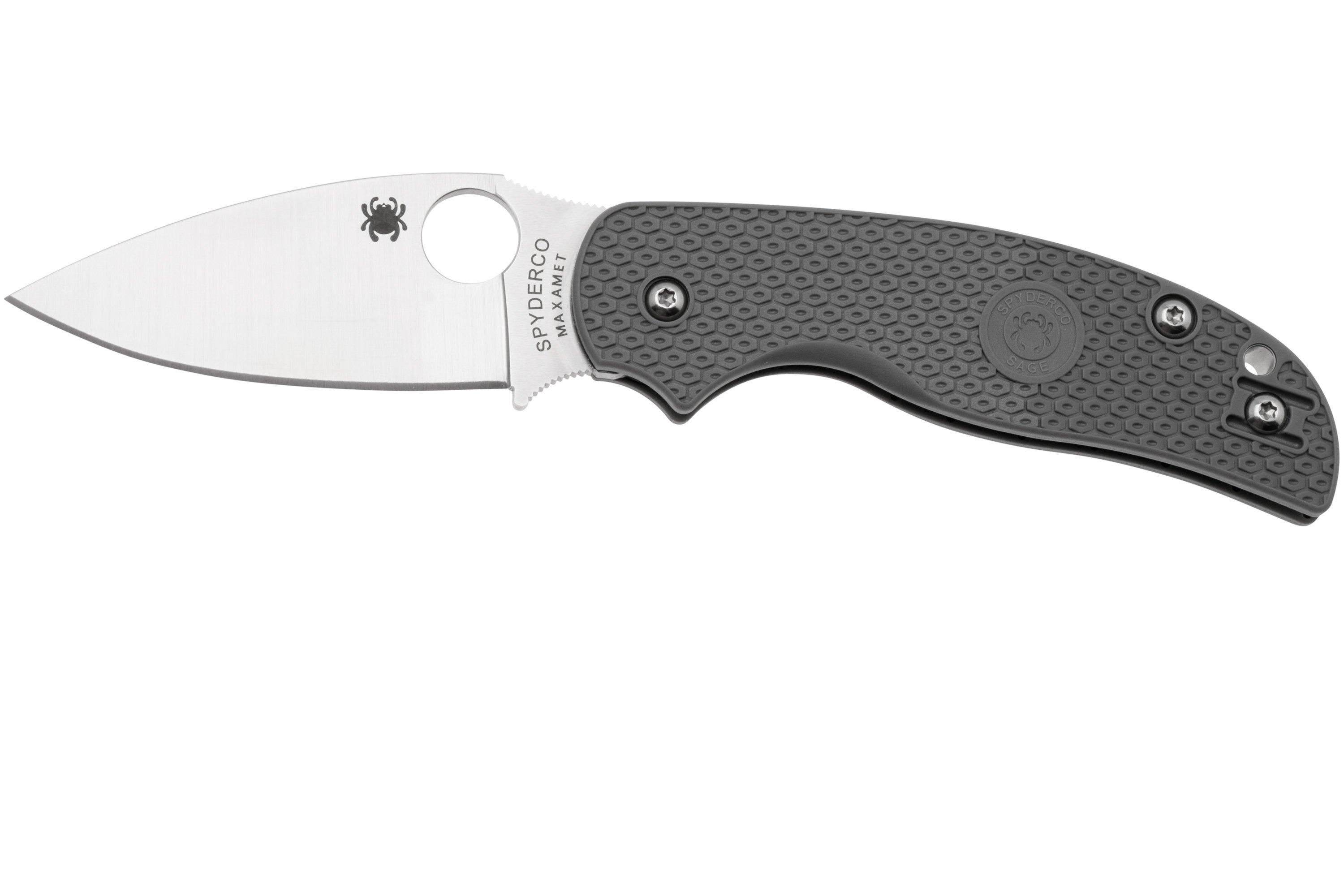 Spyderco Sage 5 Lightweight Maxamet C123PGY Gray FRN, navalha | Compras ...