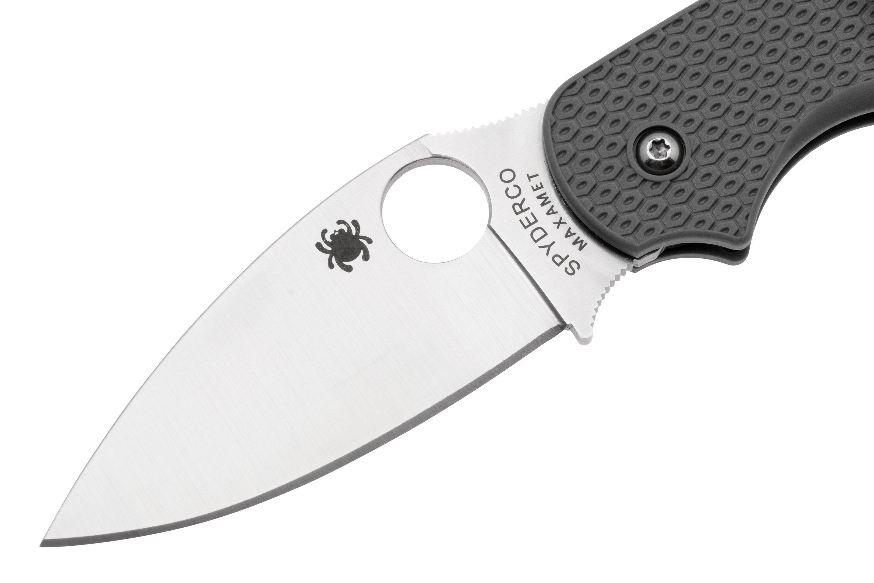 Spyderco Sage 5 Lightweight Maxamet C123PGY Gray FRN, couteau de poche ...