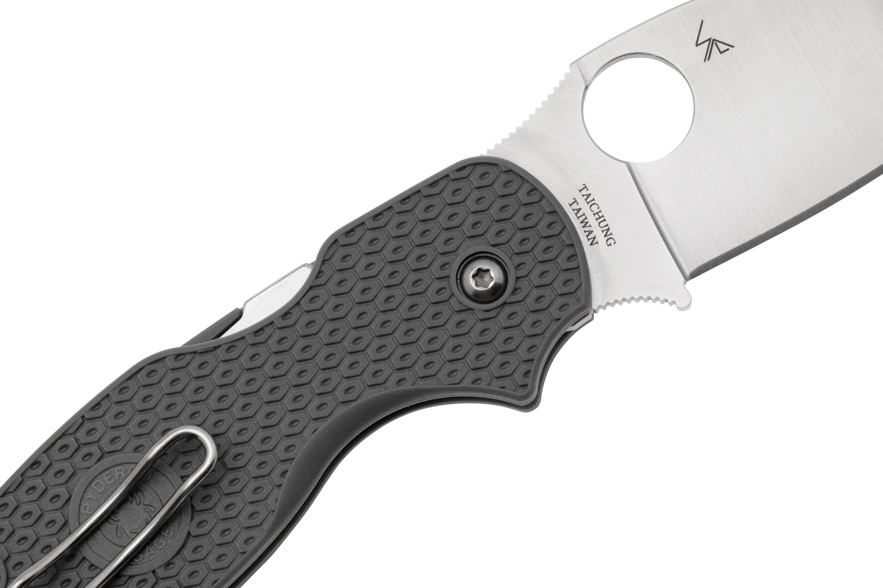 Spyderco Sage 5 Lightweight Maxamet C123PGY Gray FRN, pocket knife ...