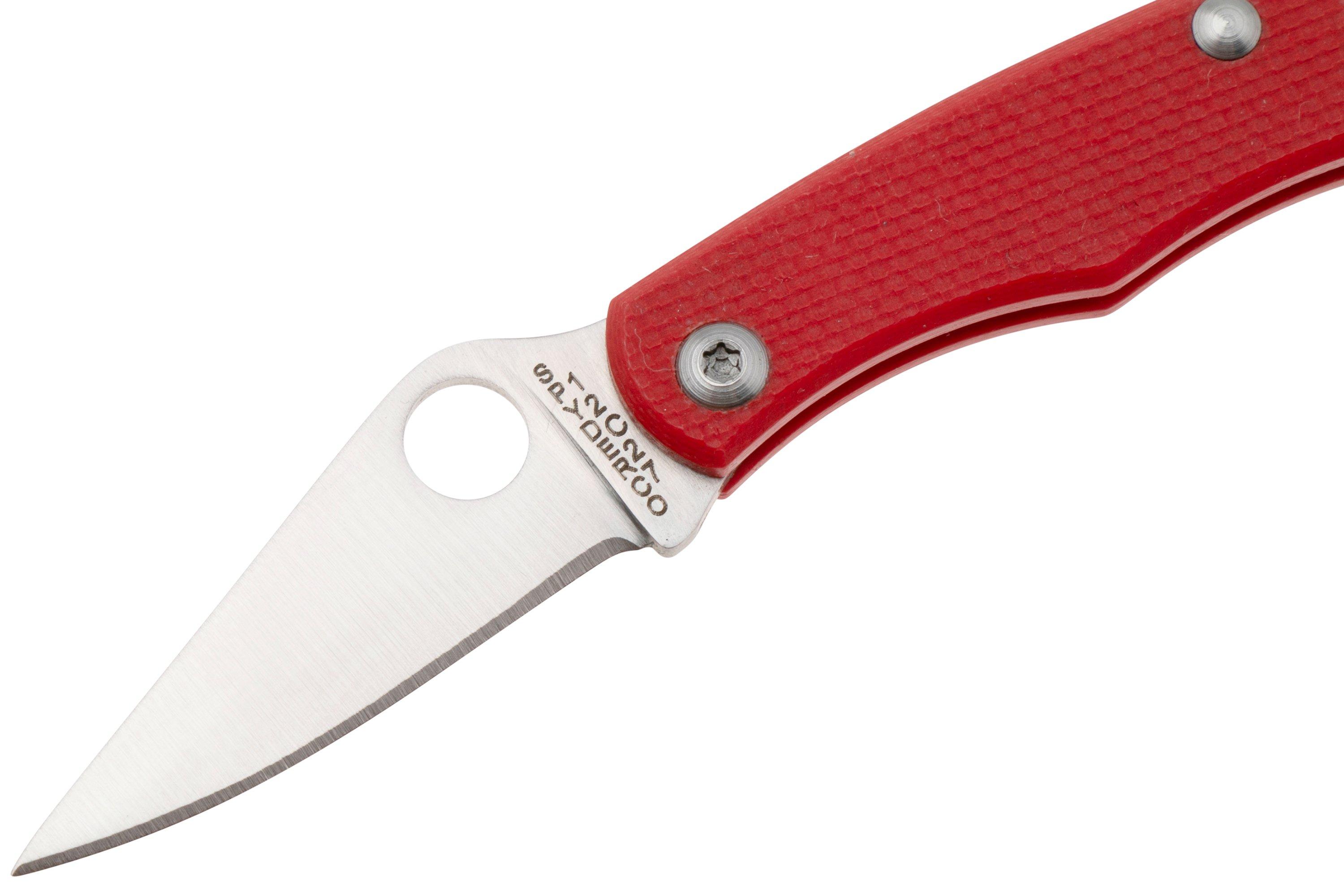 Spyderco Bug Red G10 C133GRDP Schlüsselanhänger Taschenmesser ...