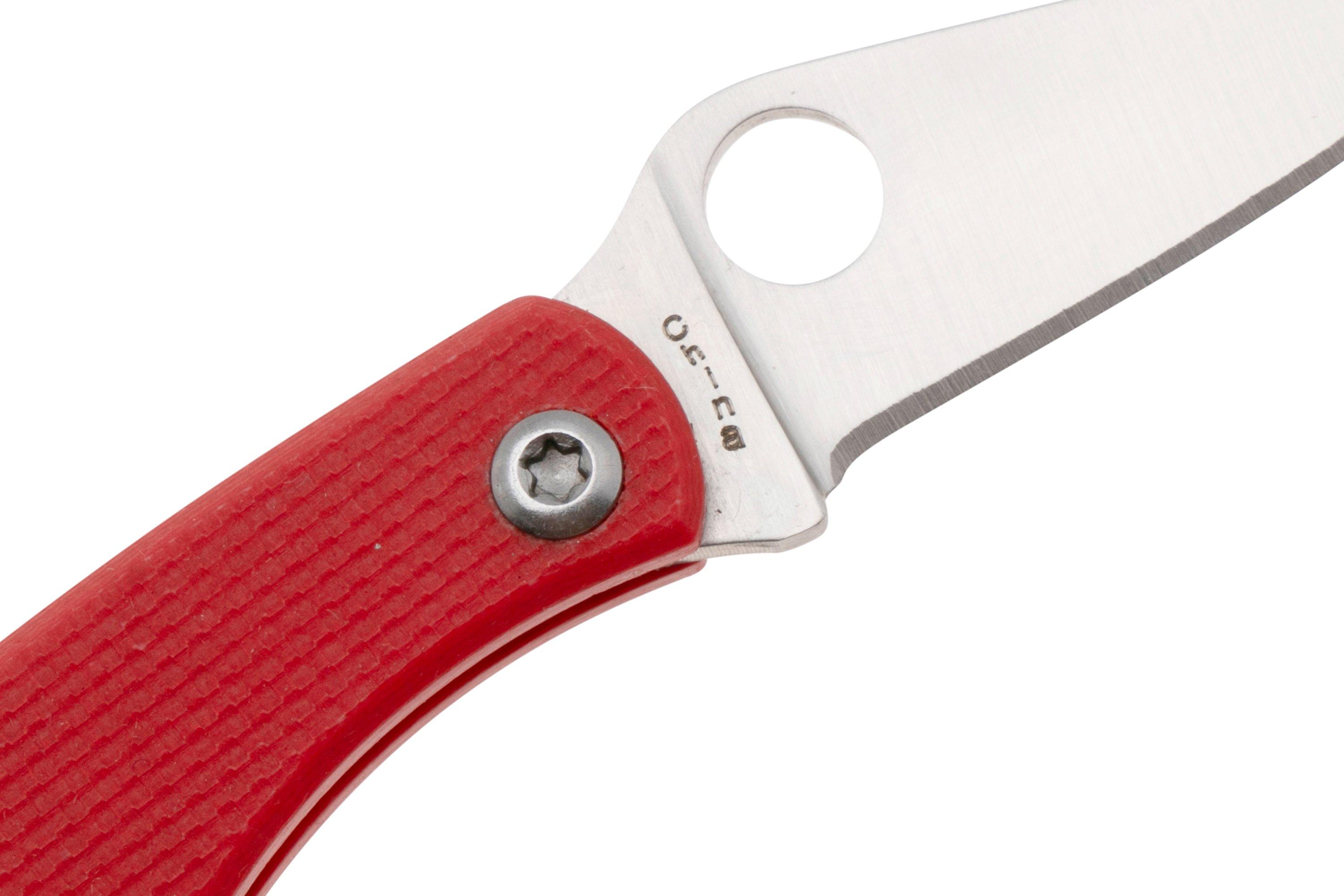 Spyderco Bug Red G10 C133GRDP Schlüsselanhänger Taschenmesser ...