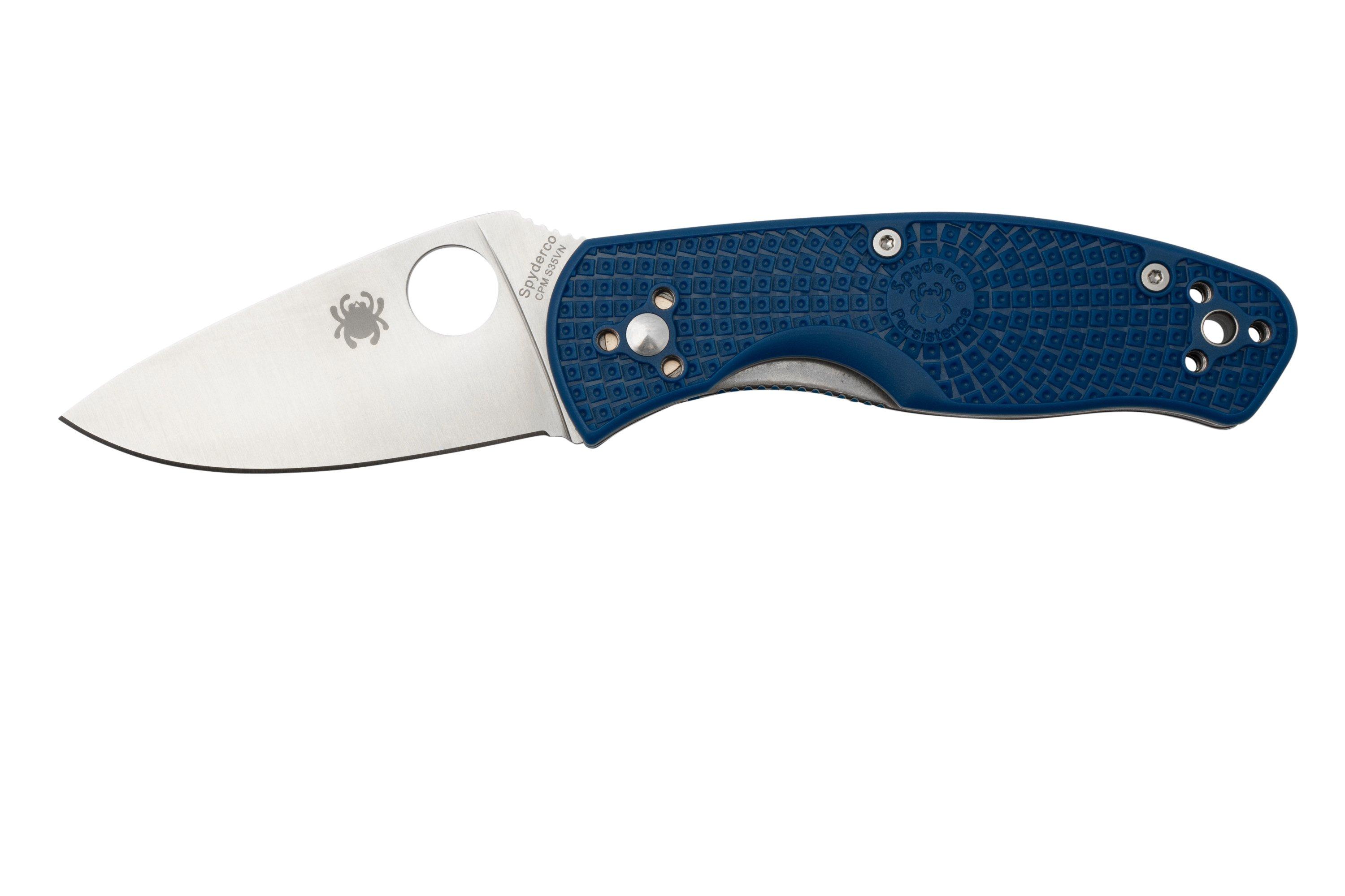 Spyderco Persistence Lightweight S35VN Blue C136PBL FRN pocket knife ...