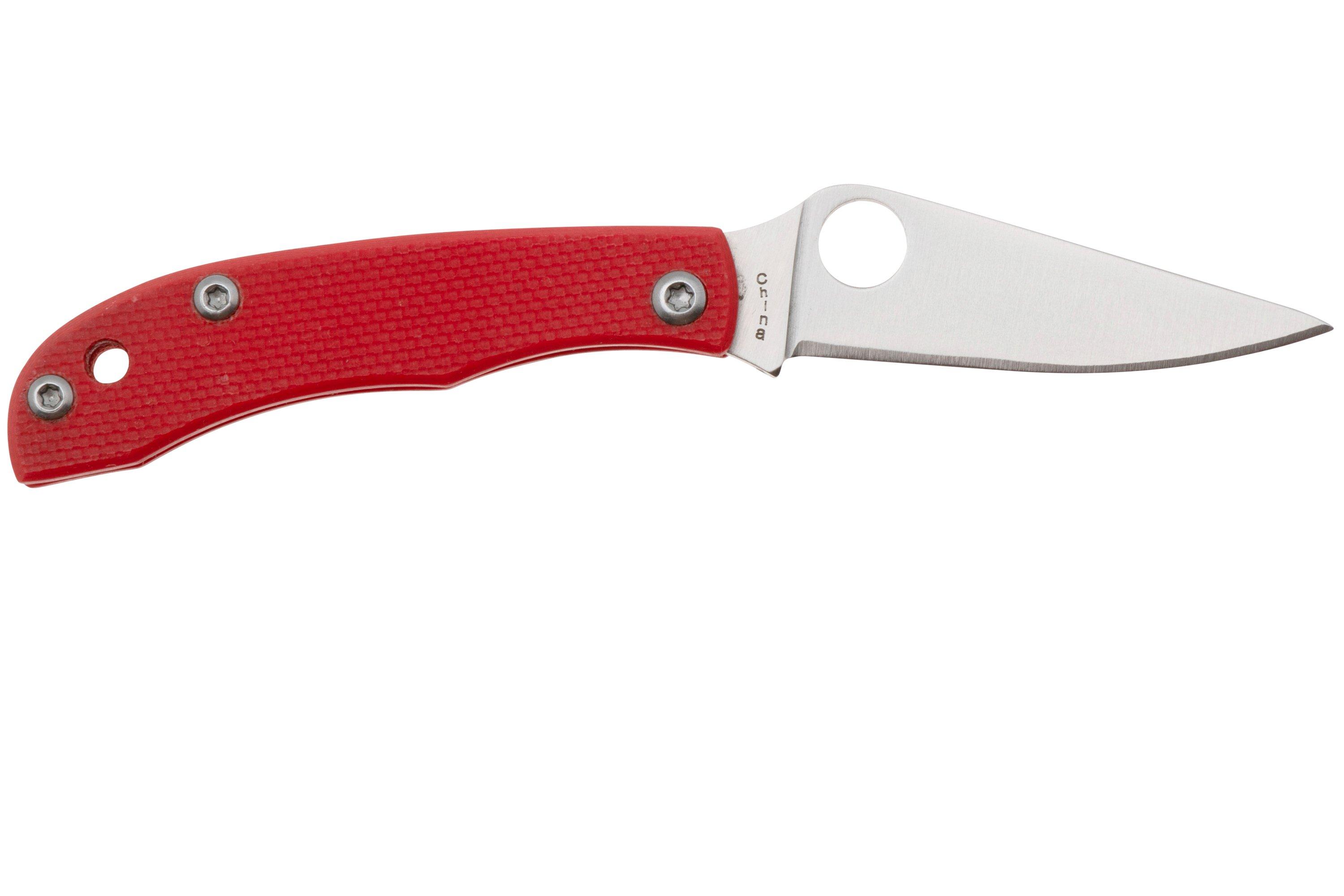 Spyderco Honeybee Red G10 C137GRDP sleutelhangerzakmes | Voordelig ...