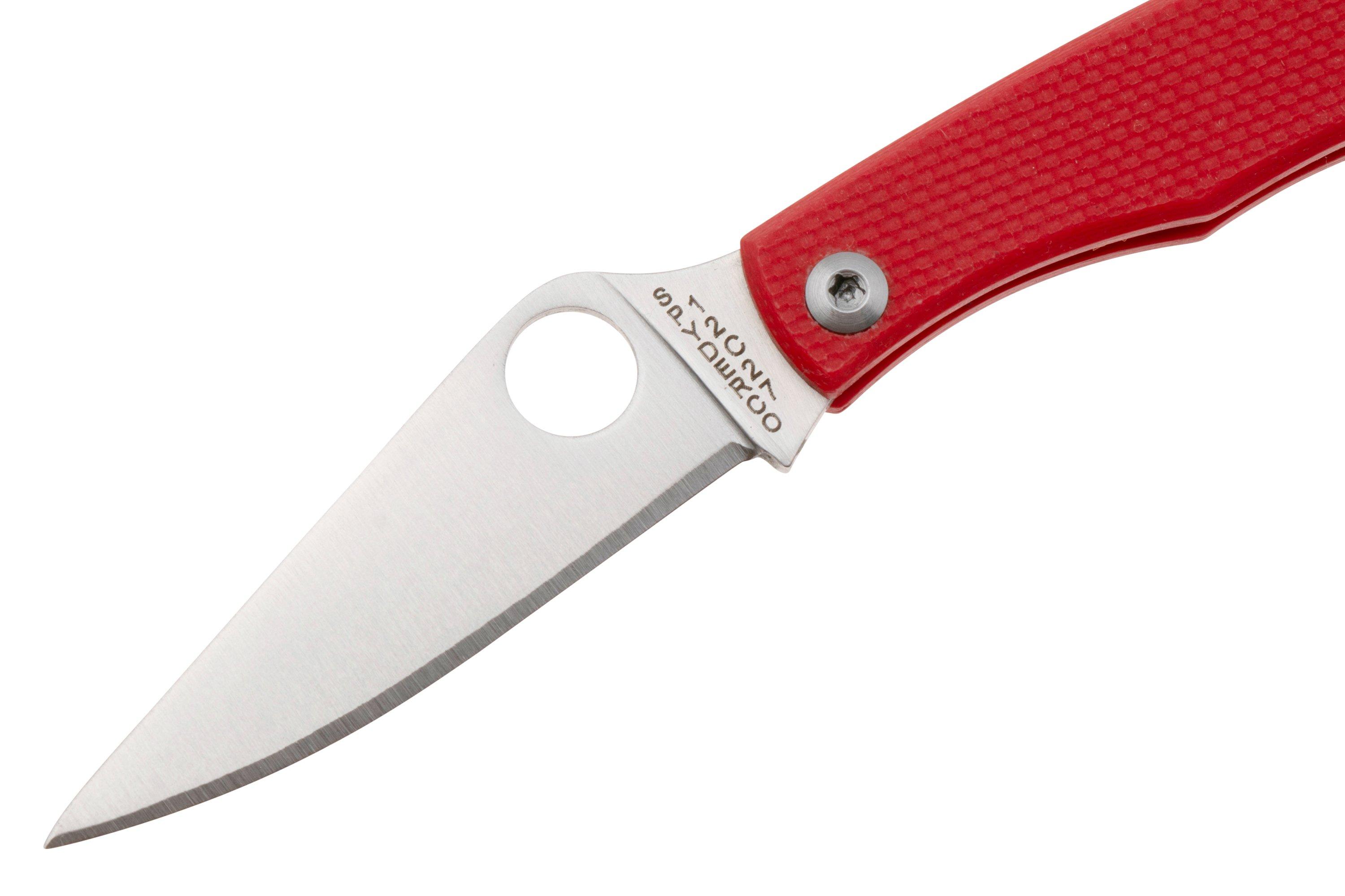 Spyderco Honeybee Red G10 C137GRDP sleutelhangerzakmes | Voordelig ...