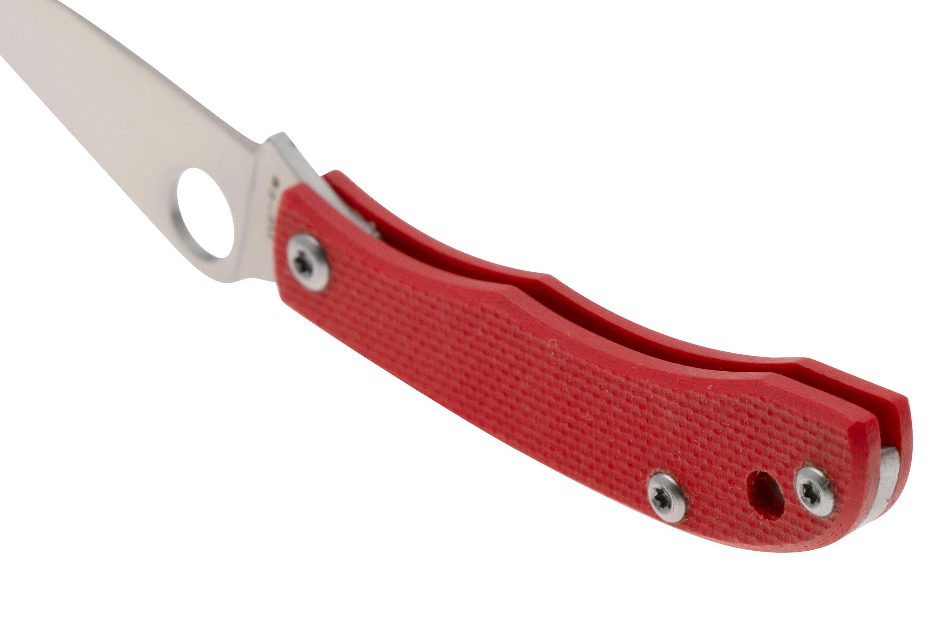 Spyderco Honeybee Red G10 C137GRDP sleutelhangerzakmes | Voordelig ...