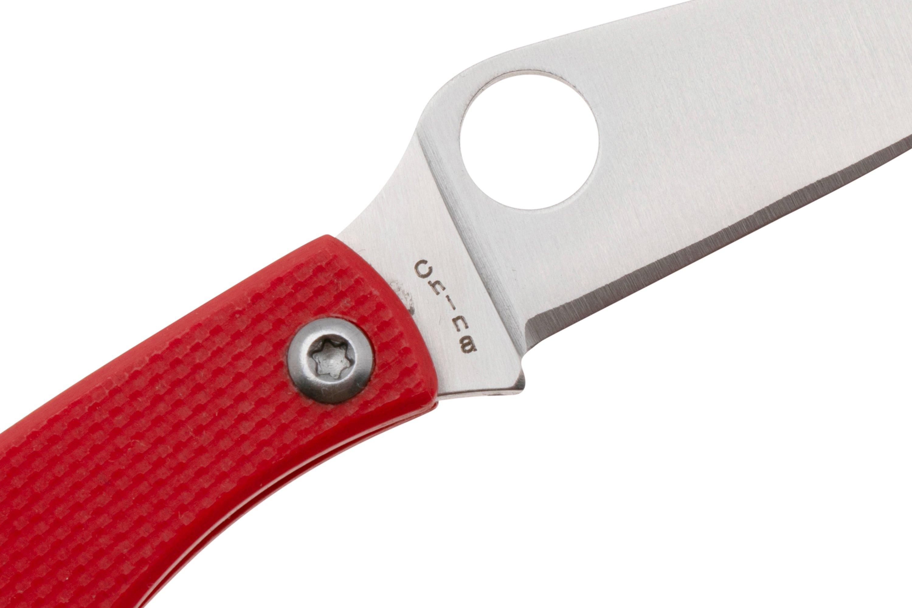 Spyderco Honeybee Red G10 C137GRDP sleutelhangerzakmes | Voordelig ...