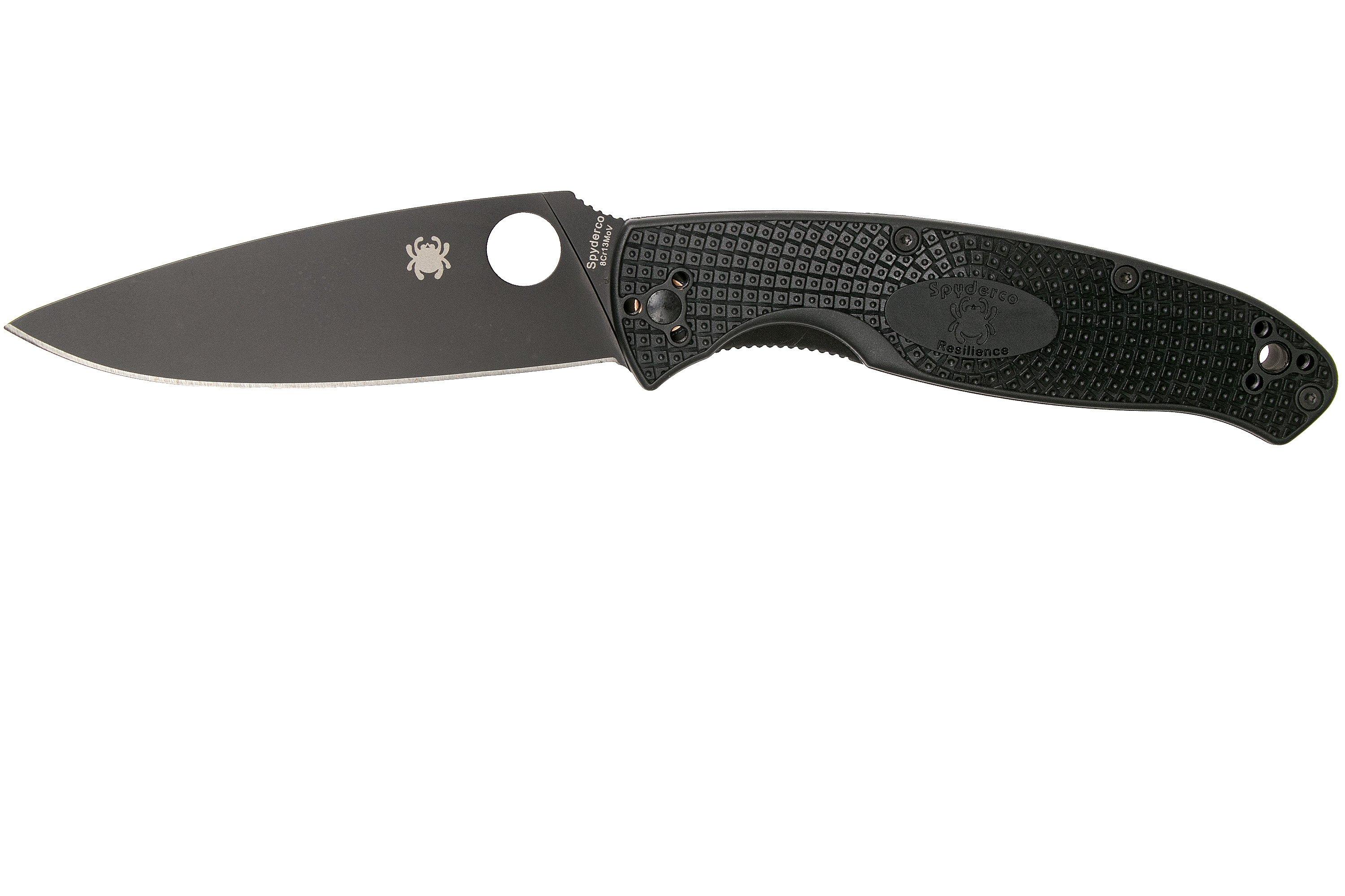 Spyderco Resilience Lightweight Black C142PBBK FRN pocket knife ...