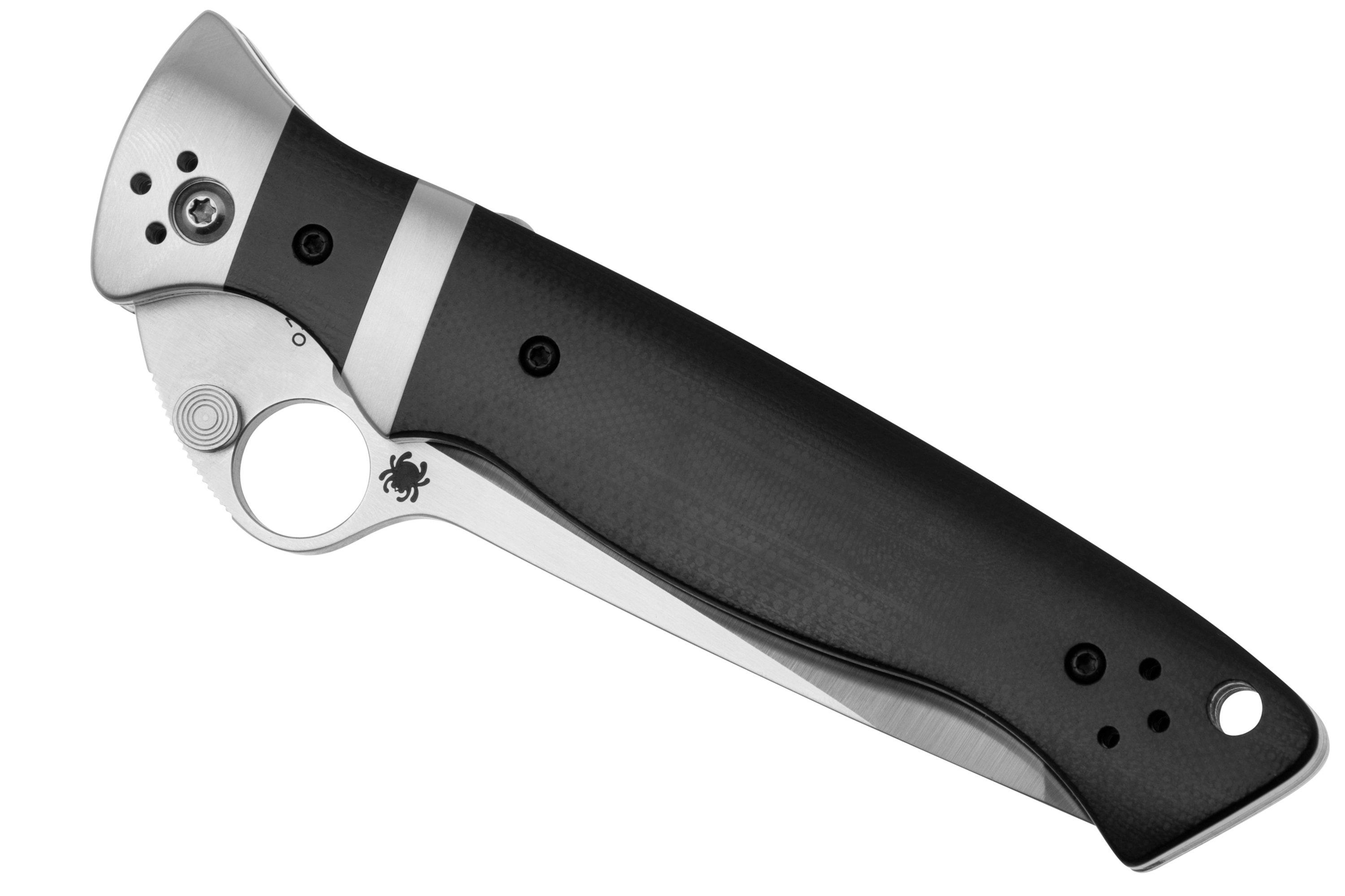 Spyderco Vallotton Sub-Hilt C149GP Black G10, Butch Vallotton design ...