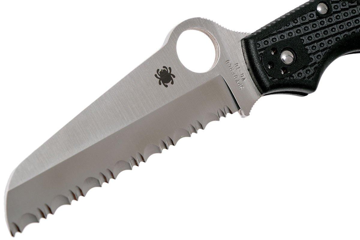 Spyderco Rescue 3 C14SBK3 serrated rescue knife | Advantageously ...