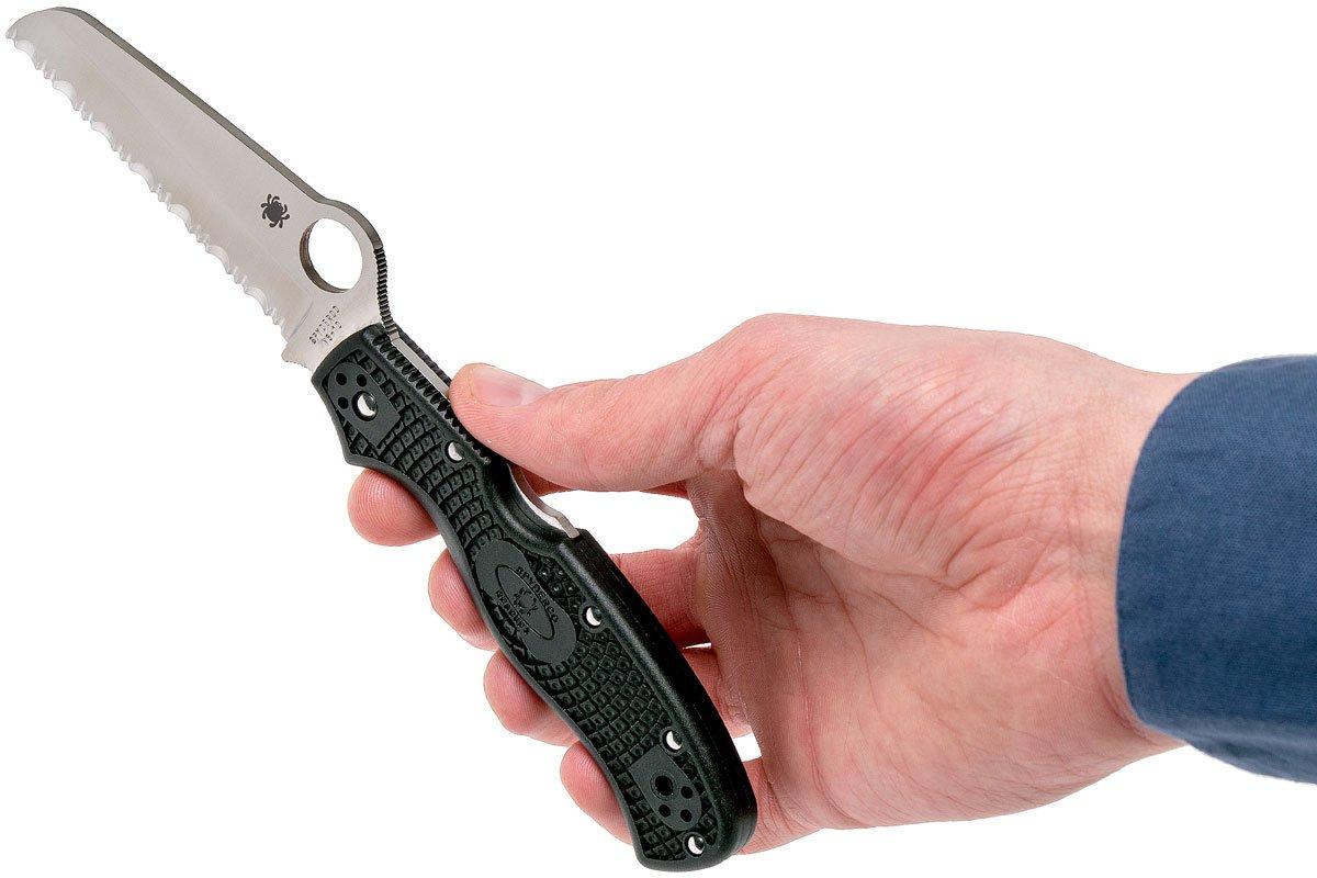 Spyderco Rescue 3 C14SBK3 serrated rescue knife | Advantageously ...