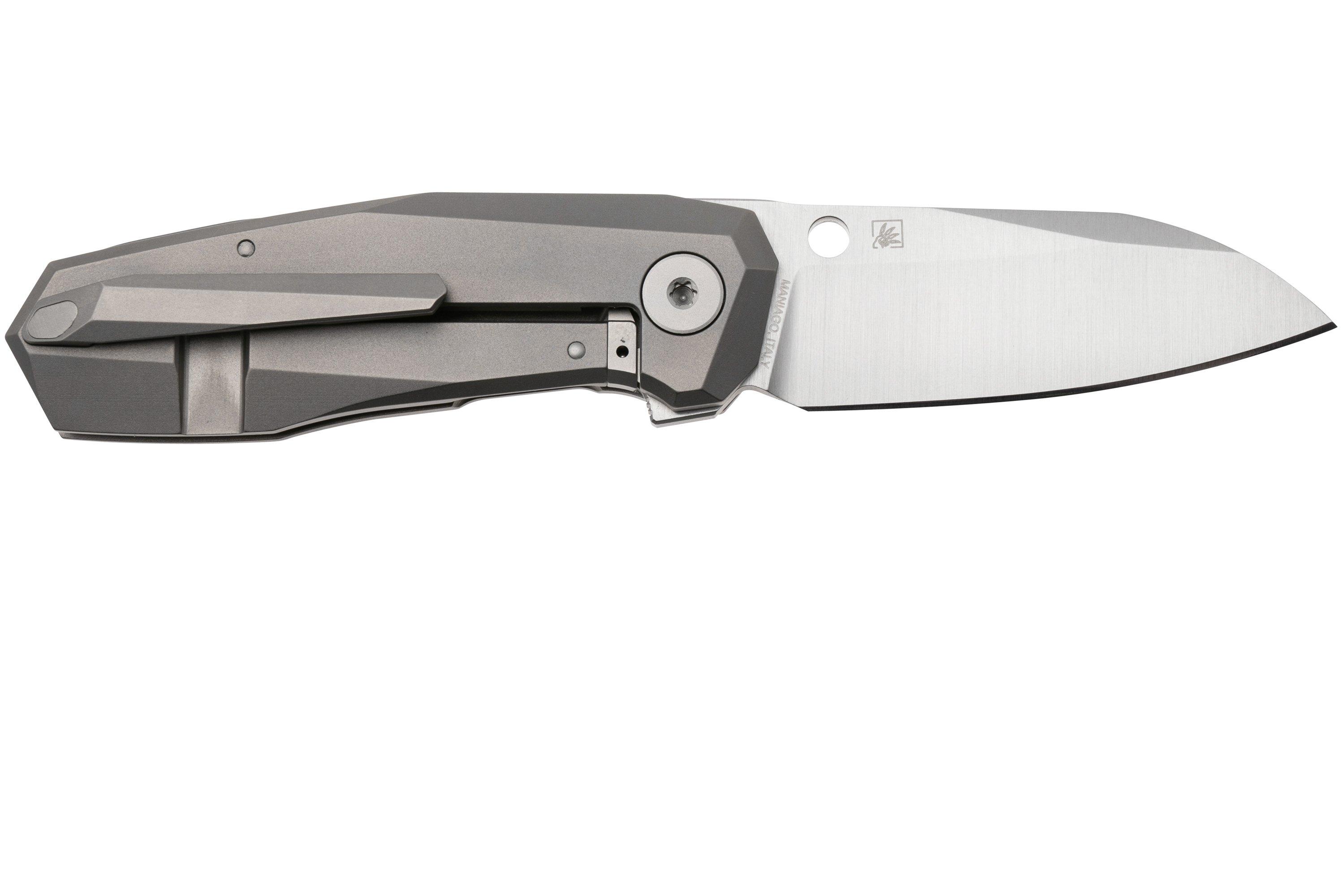 Spyderco Techno 3 C158TIP3 CTS-XHP, Titanium pocket knife, Marcin Slysz ...