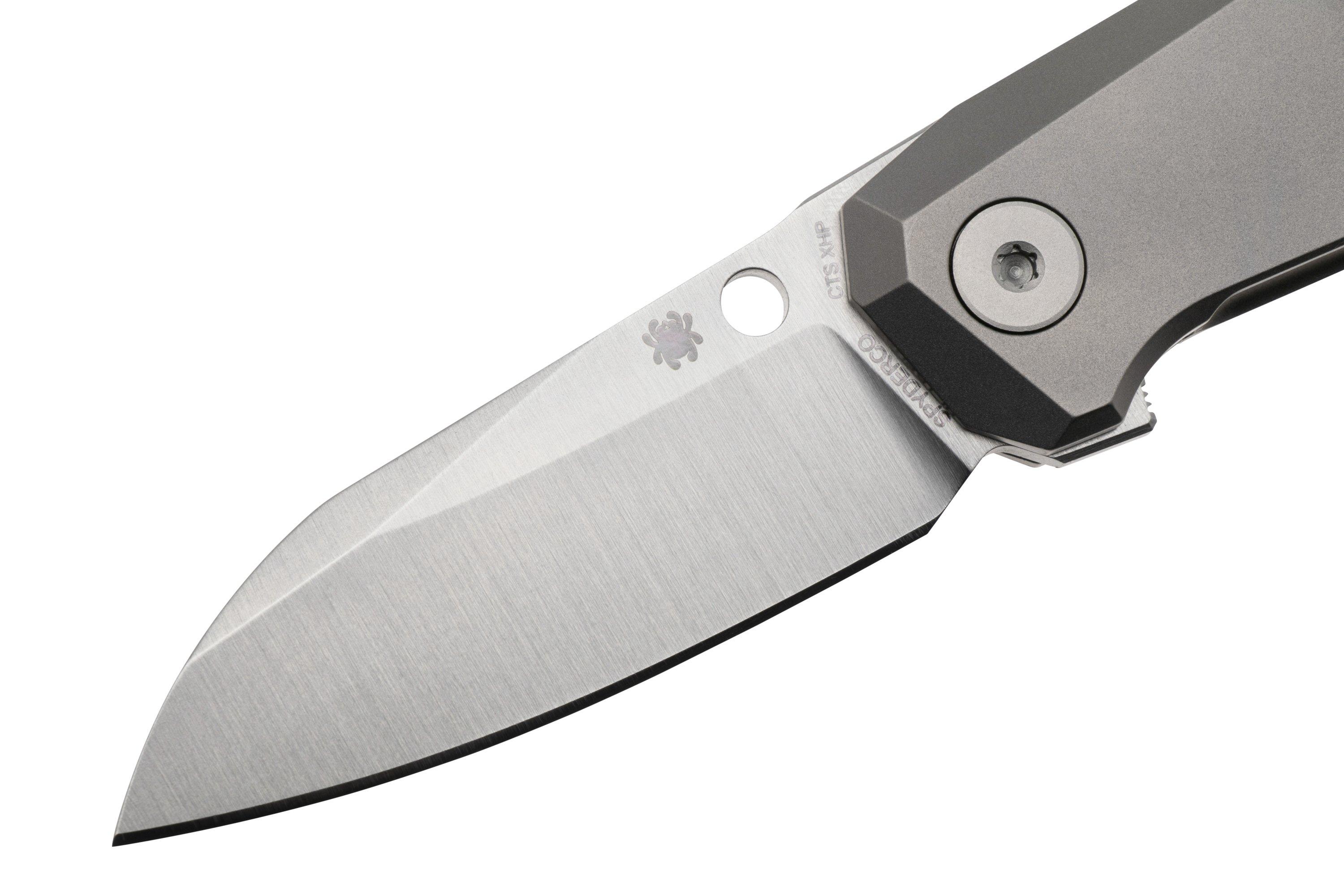 Spyderco Techno 3 C158TIP3 CTS-XHP, Titanium pocket knife, Marcin Slysz ...